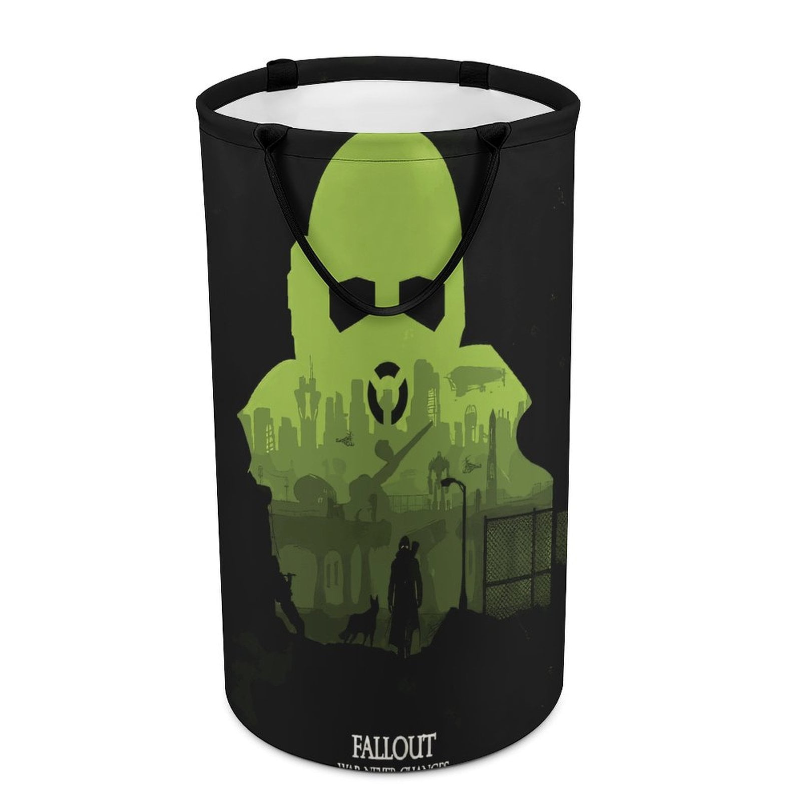 Fallout Laundry Basket Hamper Holder Portable Tall Collapsible Laundry ...