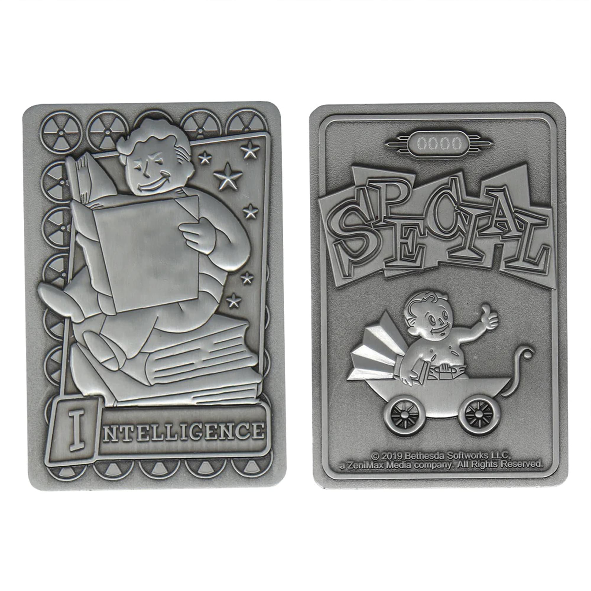 Fallout Limited Edition Replica Perk Card | Intelligence - Walmart.com