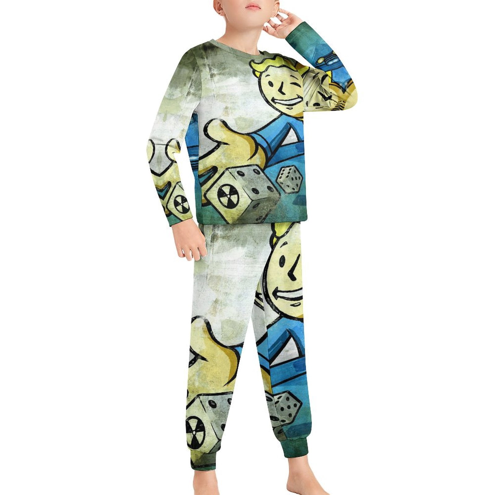 Fallout Little Big Boys Girls Pajamas Set Long Sleeve Kids PJs ...