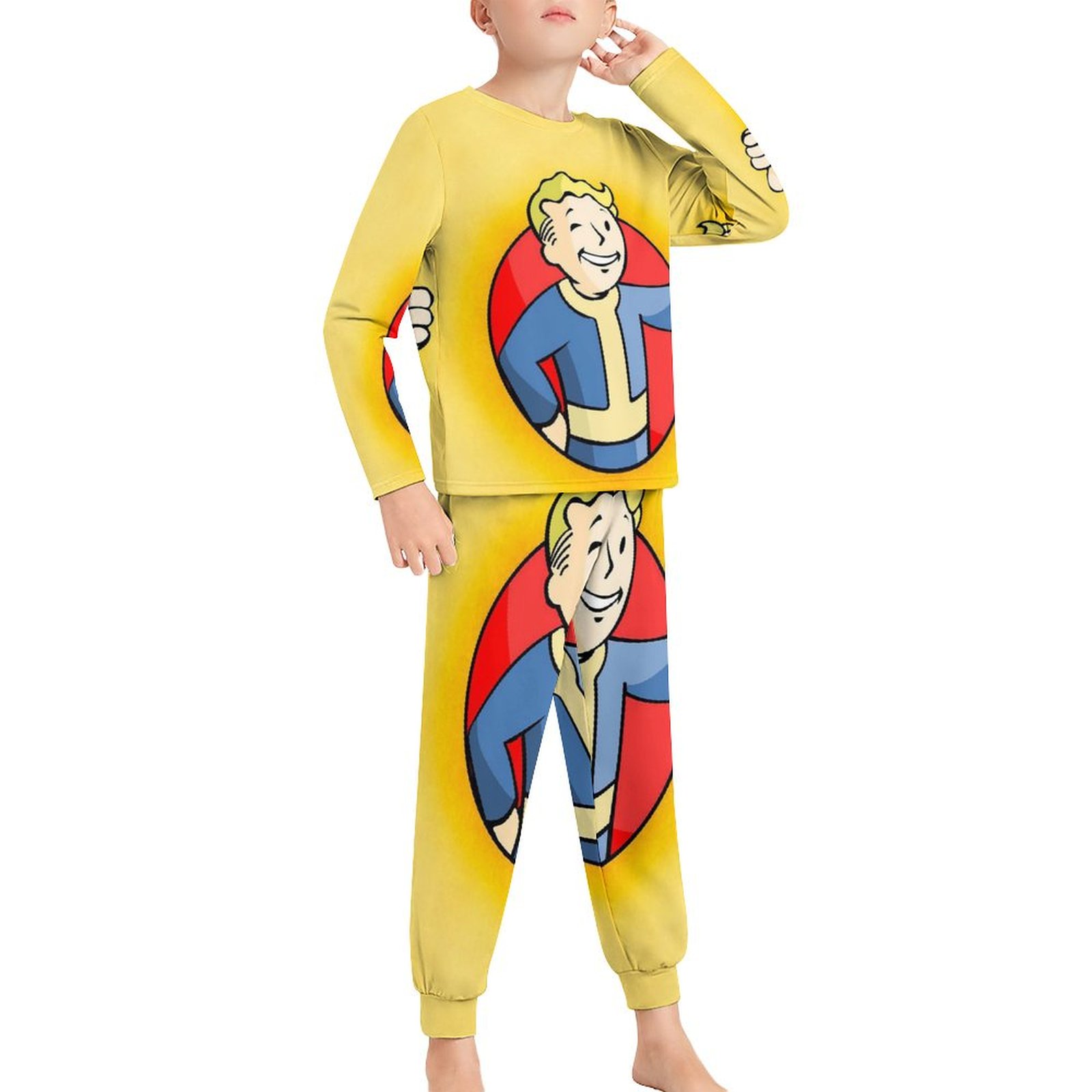 Fallout Little Big Boys Girls Pajamas Set Long Sleeve Kids PJs ...