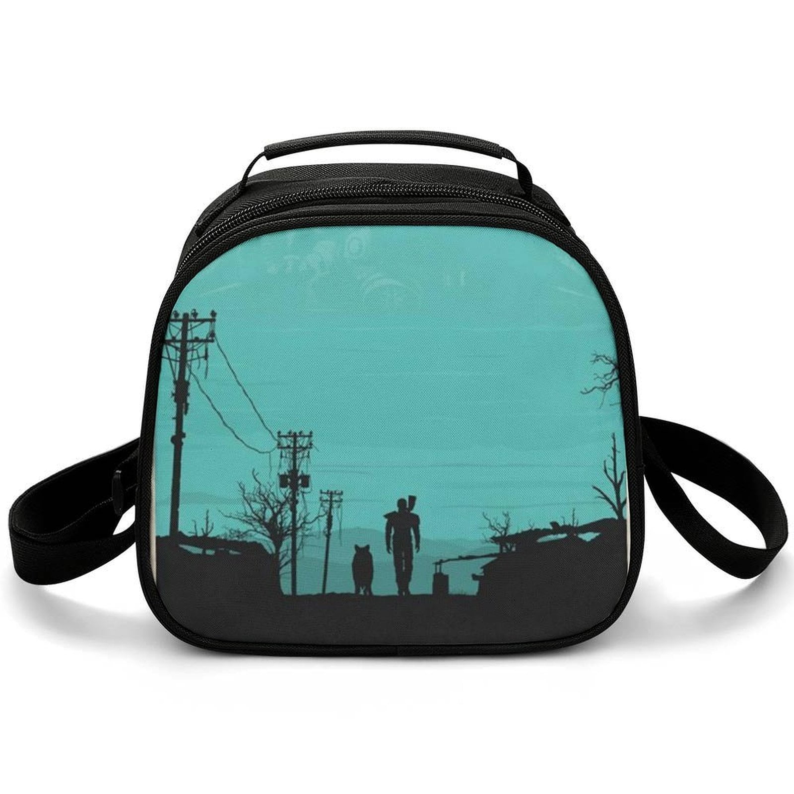 Fallout Lunch Bag Cooler Bag Portable Meal Holder Shoulder Bag Zipper ...
