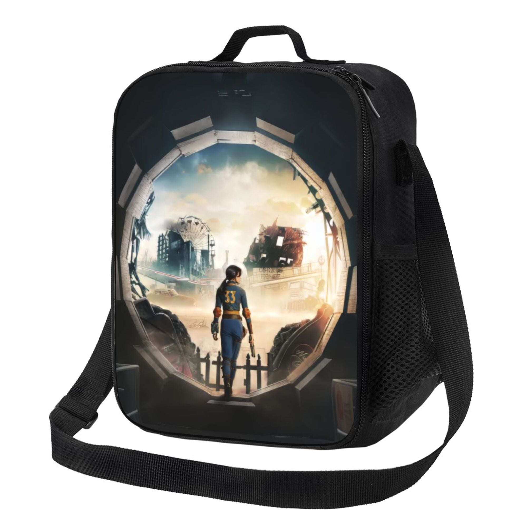 Fallout Lunch Bag, Insulated Shoulder Lunch Box Reusable Tote Bag ...