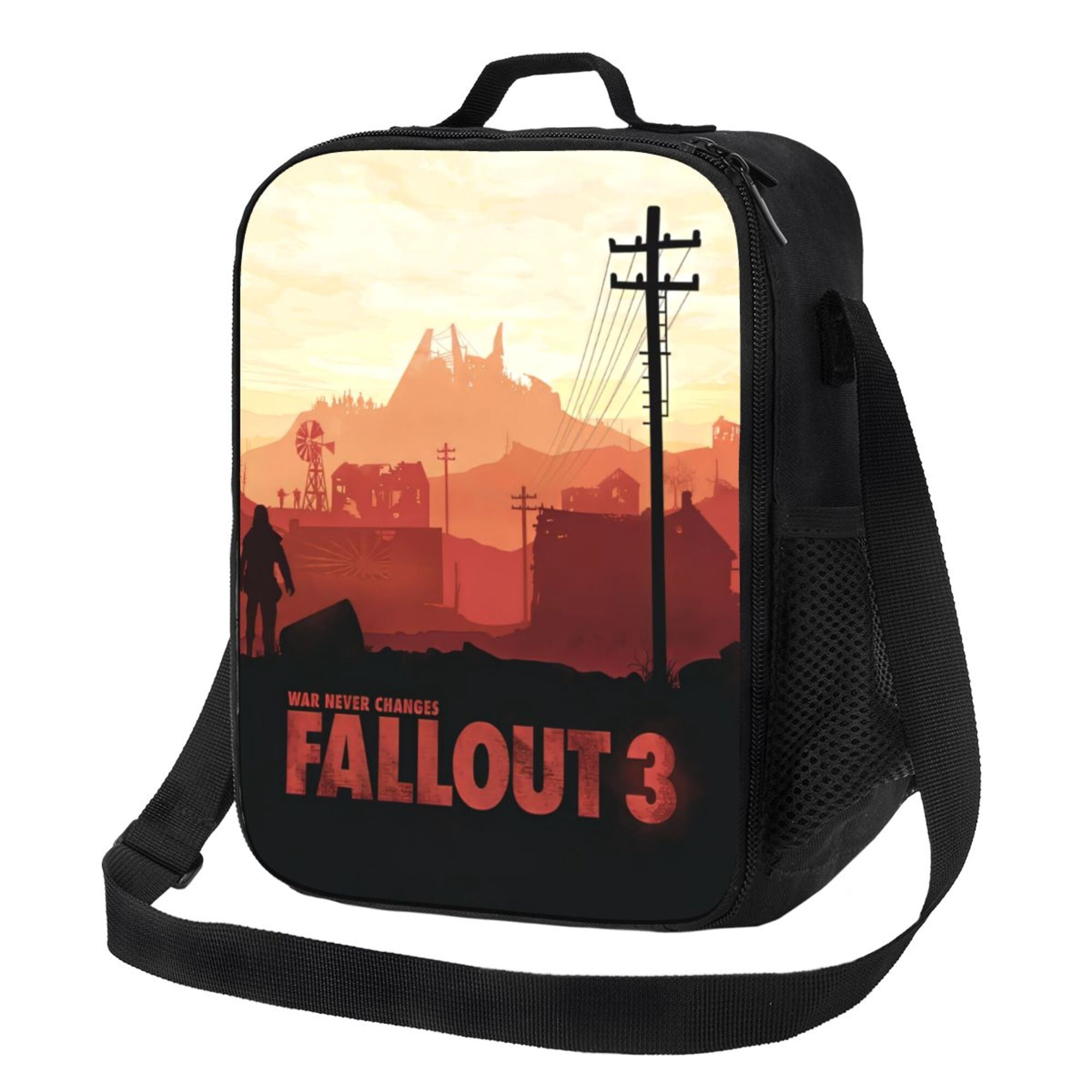 Fallout Lunch Bag, Insulated Shoulder Lunch Box Reusable Tote Bag ...