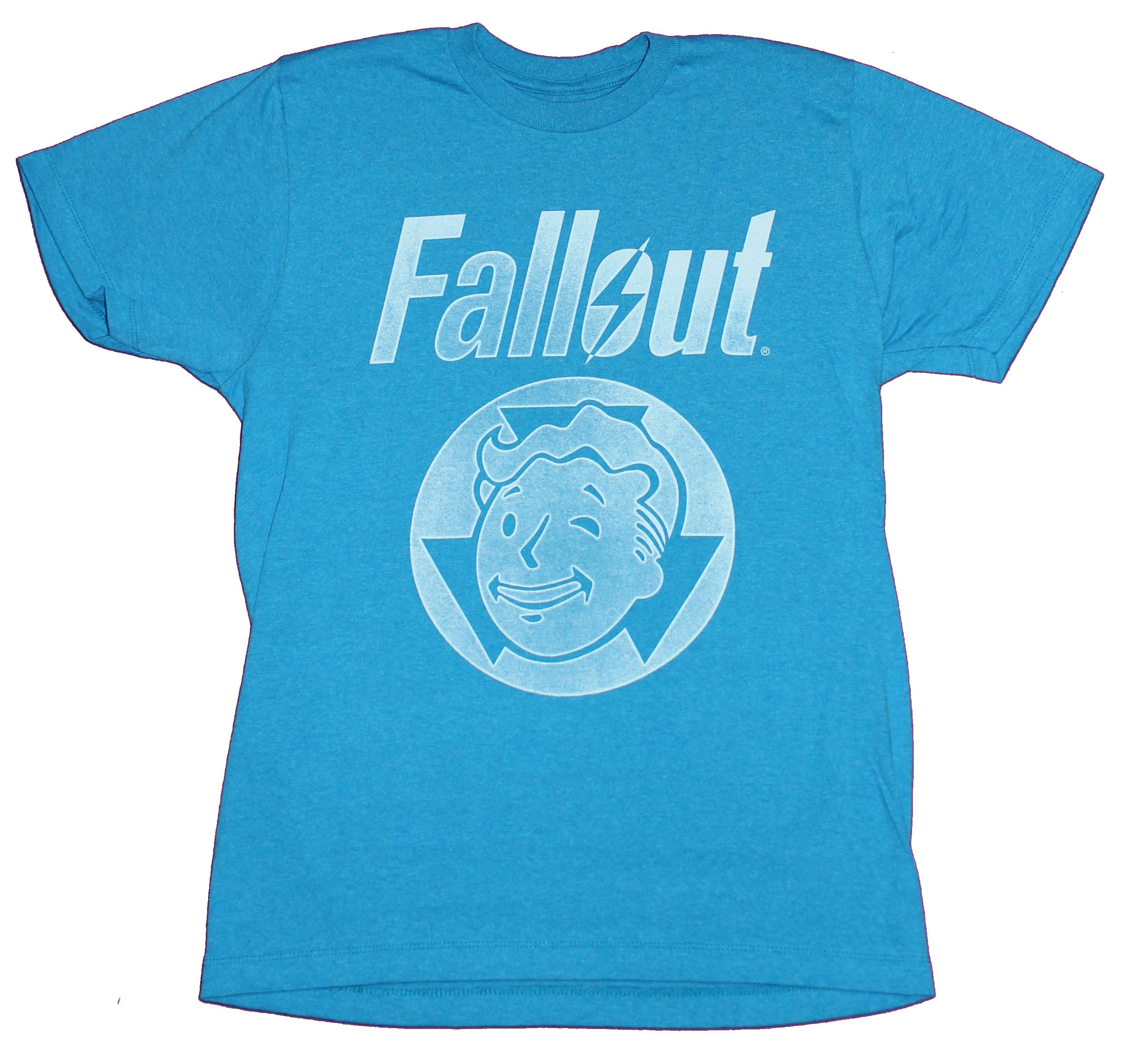 Fallout Mens T-Shirt - Pip Boy Face Radiation Circle Image (Small ...