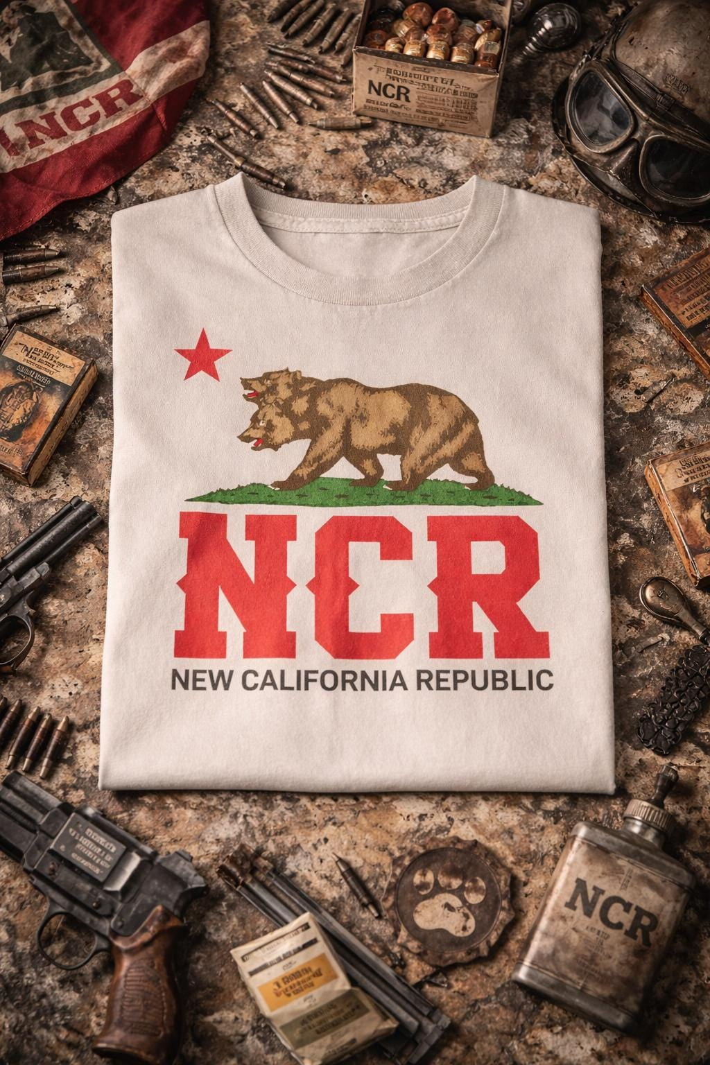 Fallout N3w C@liforni@ Republic Shirt, Cosplay Gift for Gamer, Enclave ...