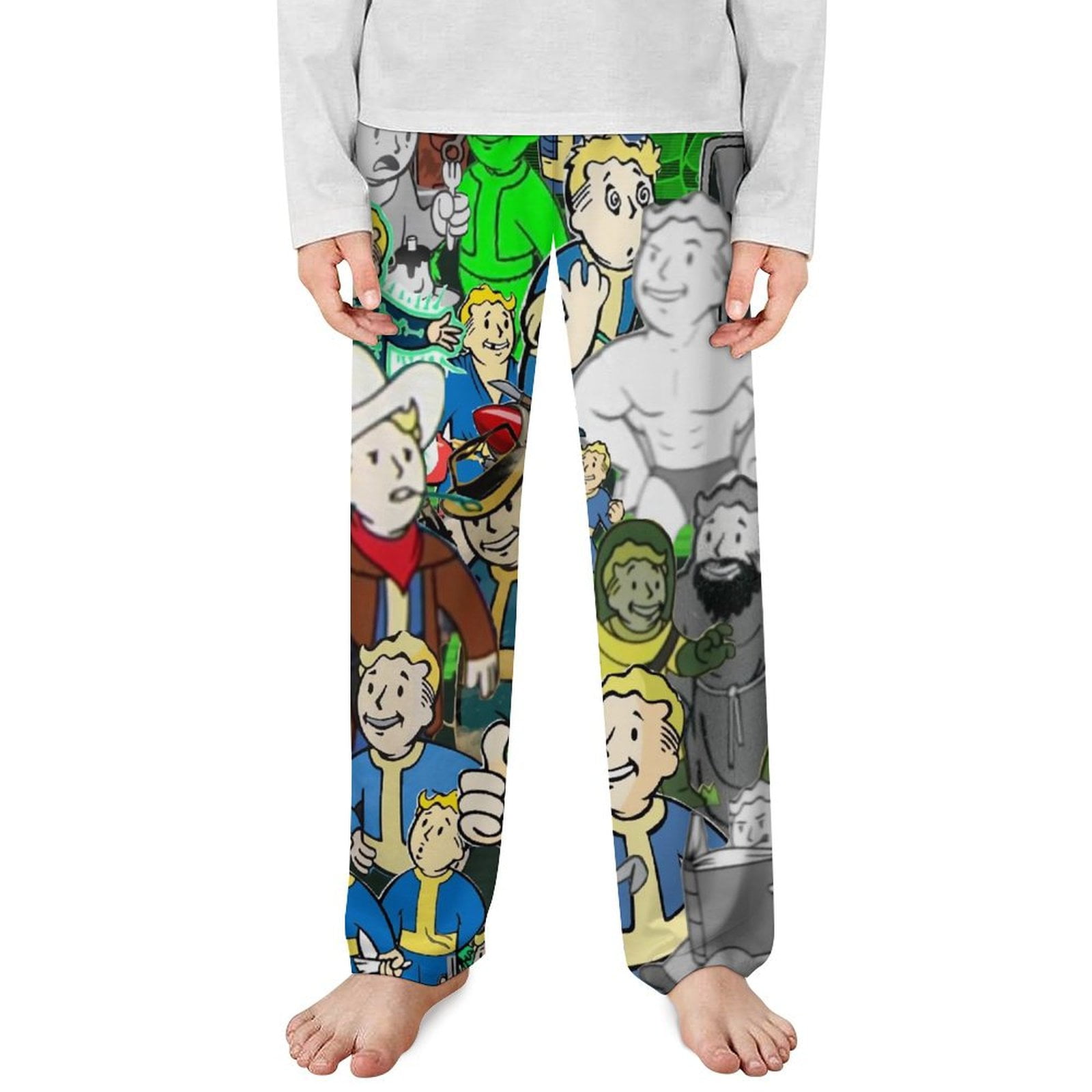 Fallout Pajama Pants Children's Straight Leg Lounge Bottoms Printed ...