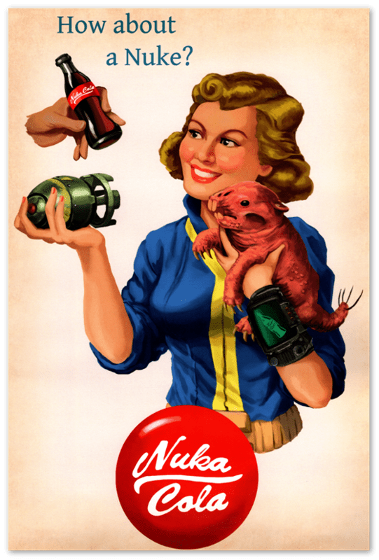 Fallout Poster How About a Nuke Nuka Cola Video Game Poster Gaming ...