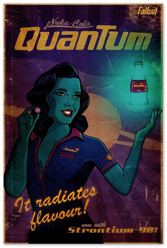 Fallout Poster Nuka Cola Quantum Video Game Poster Gaming Fallout ...