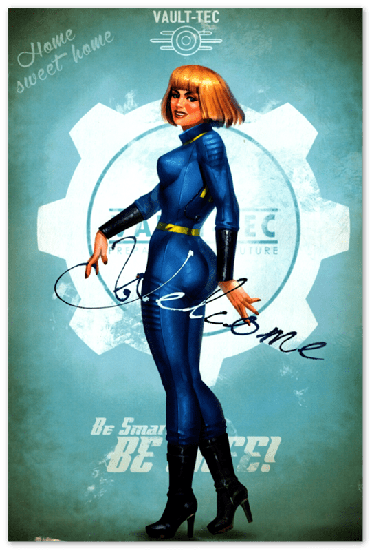 Fallout Poster Vault Tech Home Video Game Poster Gaming Fallout ...