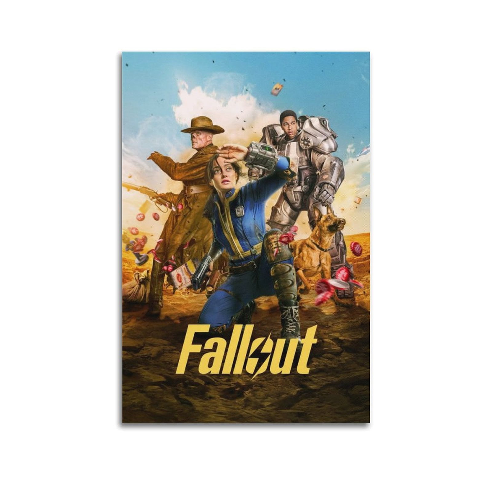 Fallout Poster Wall Art Canvas Aesthetic Music And Movies Decorative ...