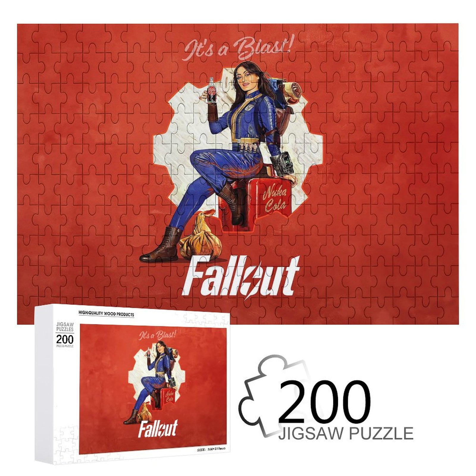 Fallout Puzzle For Adults & Kids - 200 PCS Jigsaw Puzzle For Boys Girls ...