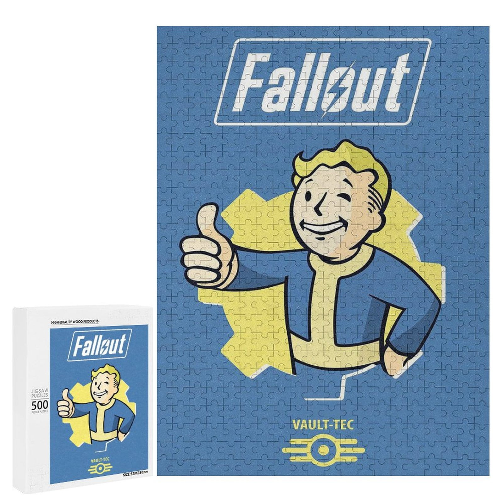 Fallout Puzzle For Adults & Kids - 500 PCS Jigsaw Puzzle For Boys Girls ...