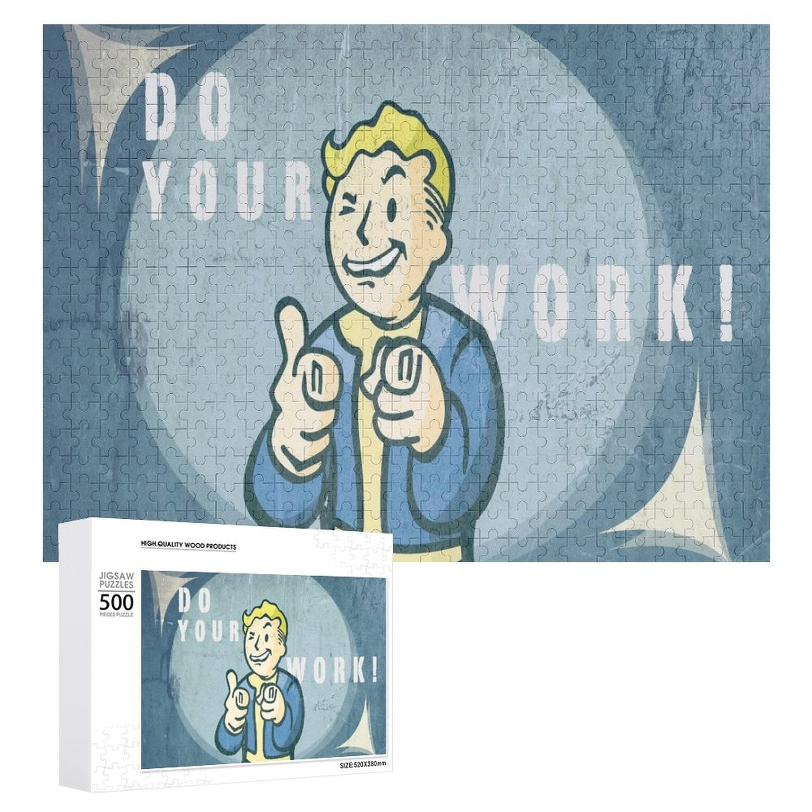 Fallout Puzzle For Adults & Kids - 500 PCS Jigsaw Puzzle For Boys Girls ...