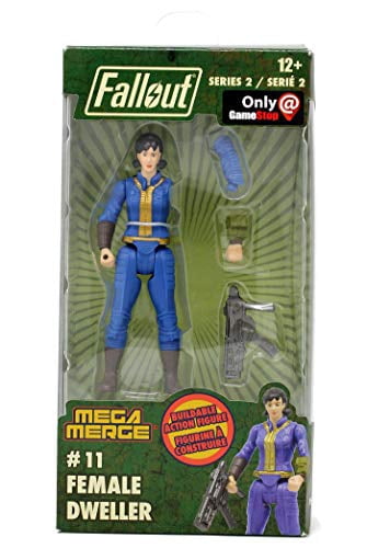 Fallout Series 2 Female Dweller Buildable Figure, #11, Vault - Walmart.com