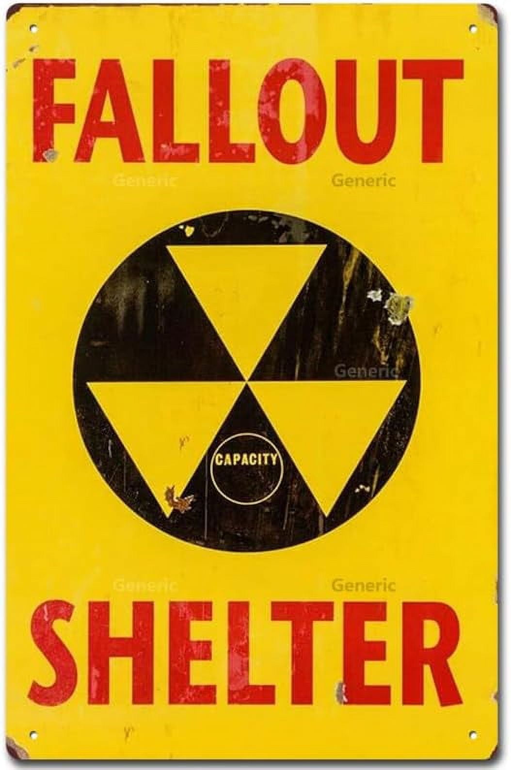 Fallout Shelter Look Reproduction Sign, Man Cave 15 * 10 in 300PCS ...