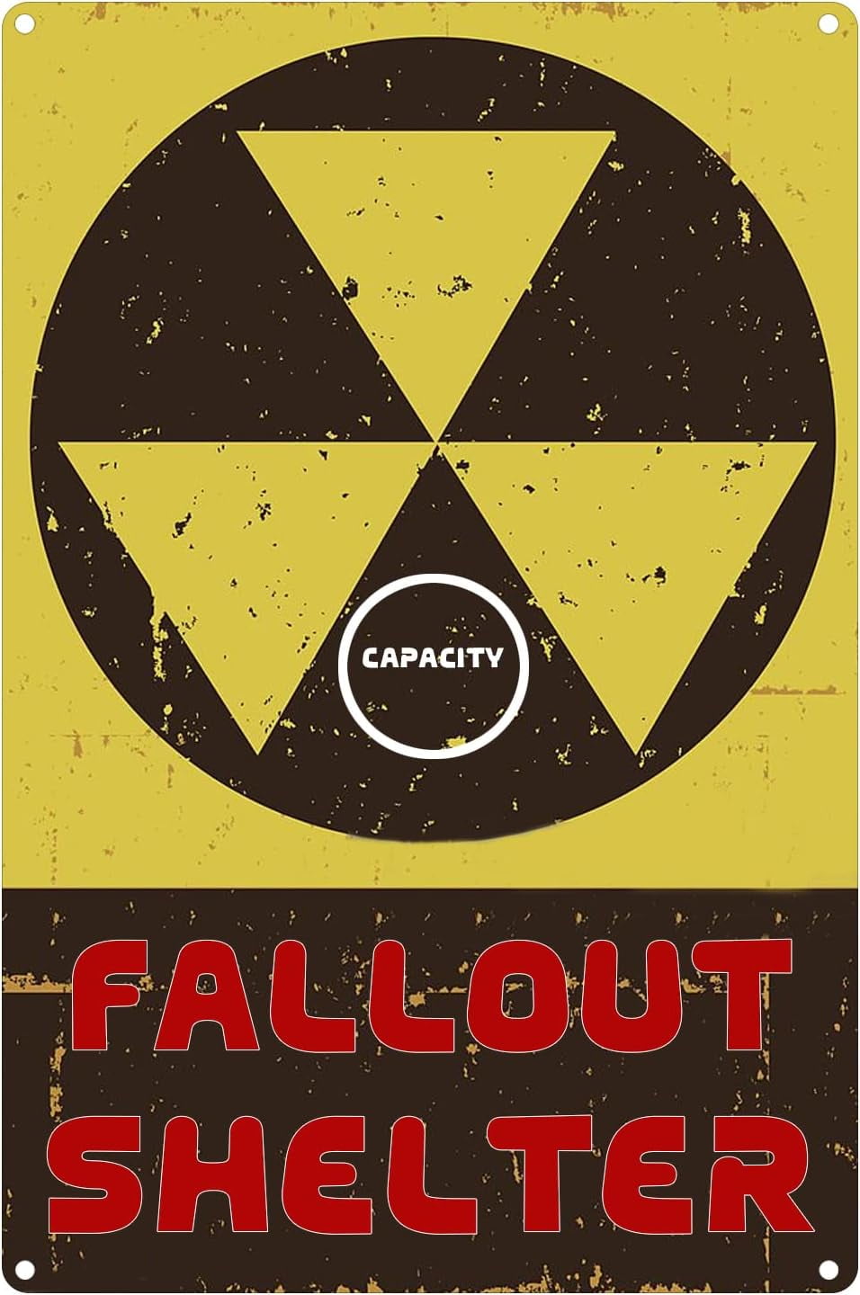 Fallout Shelter Metal Sign Retro Wall Art Tin Sign Home Work Office Bar ...