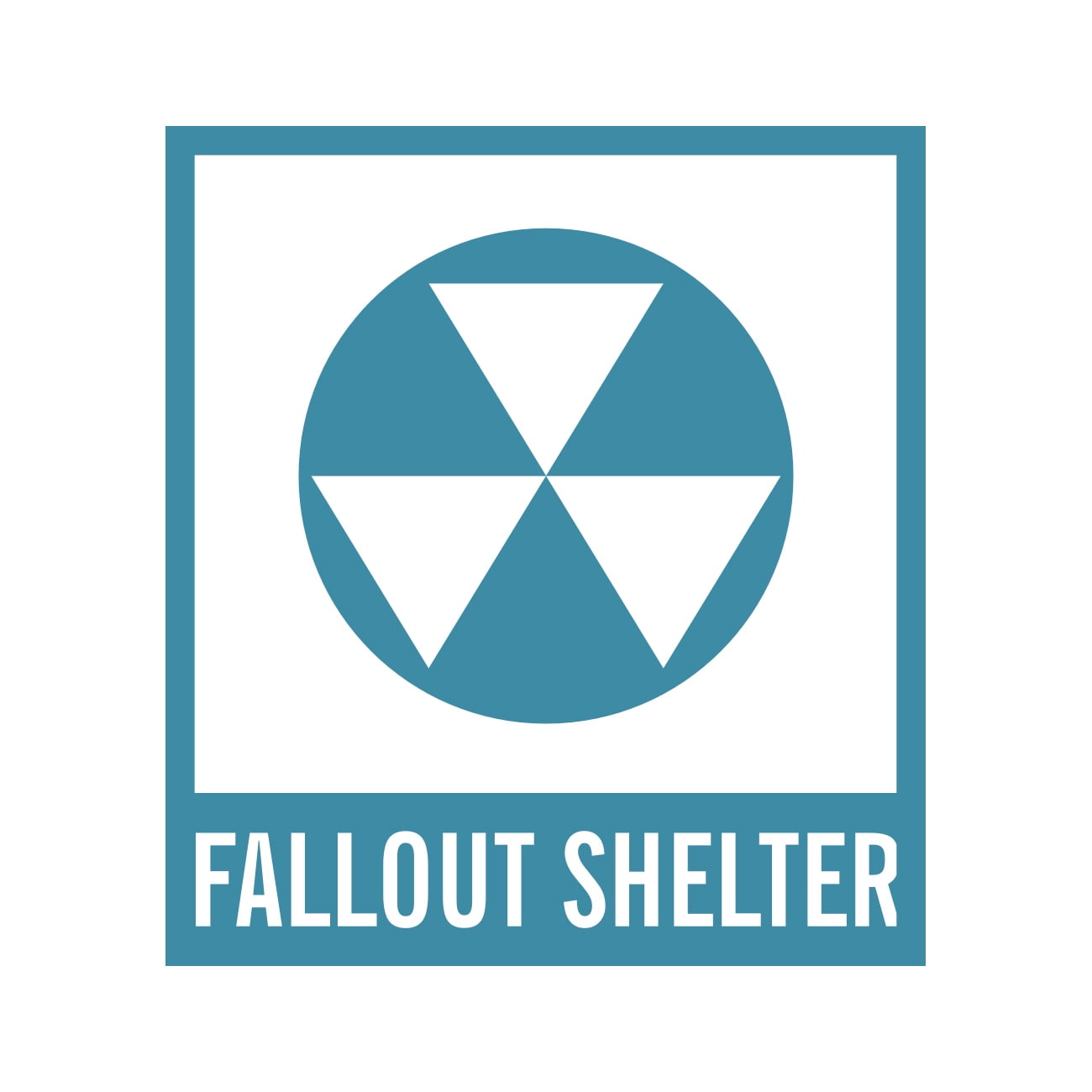 Fallout Shelter Symbol Sticker Decal Die Cut - Self Adhesive Vinyl ...