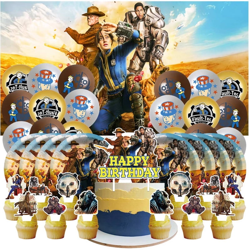Fallout TV Balloons Supplies Party Decor Plates Decorations Banner Cake ...