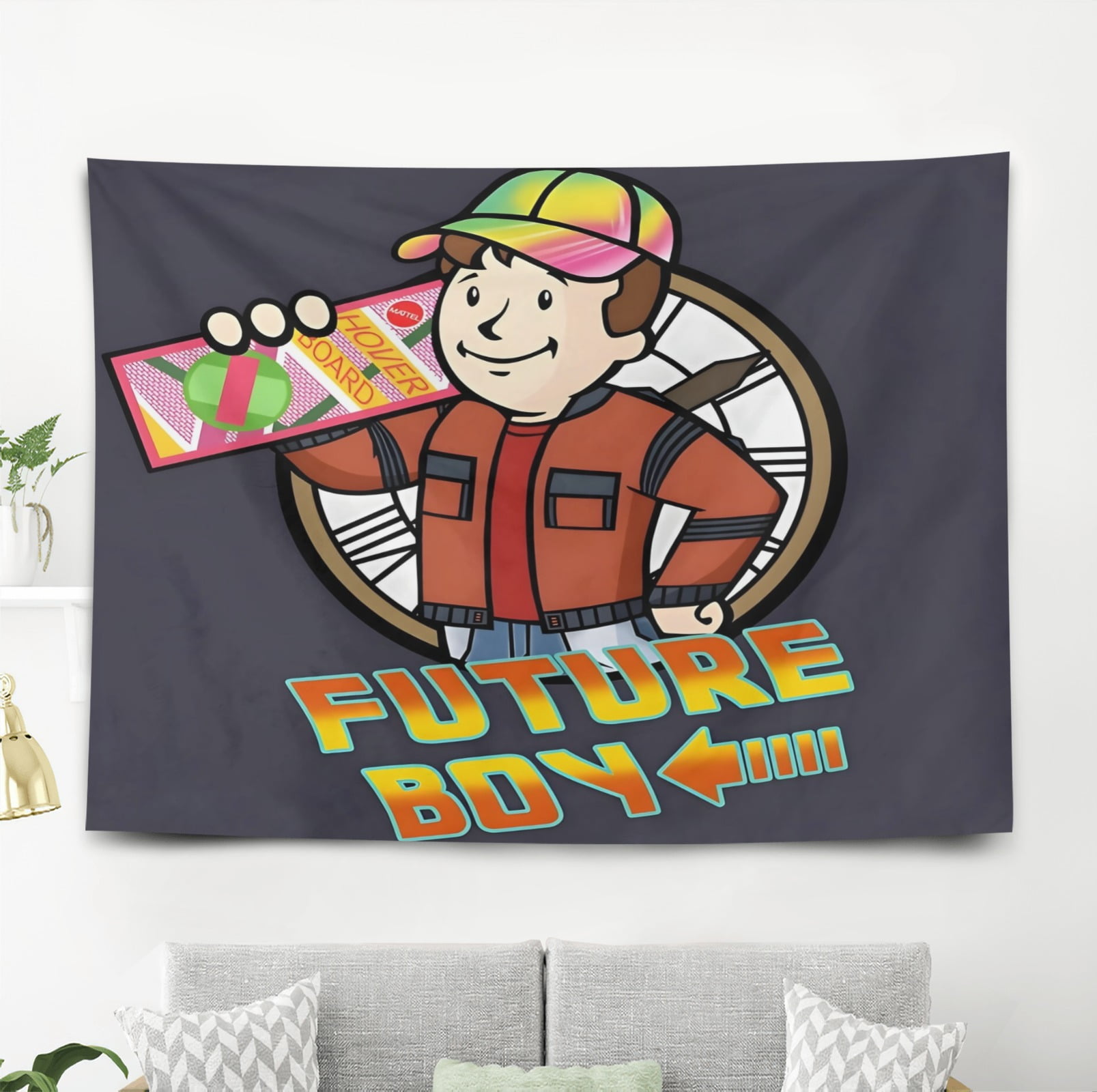 Fallout TV Pattern Wall Hanging 50*60 Inches High-Quality Peach Skin ...