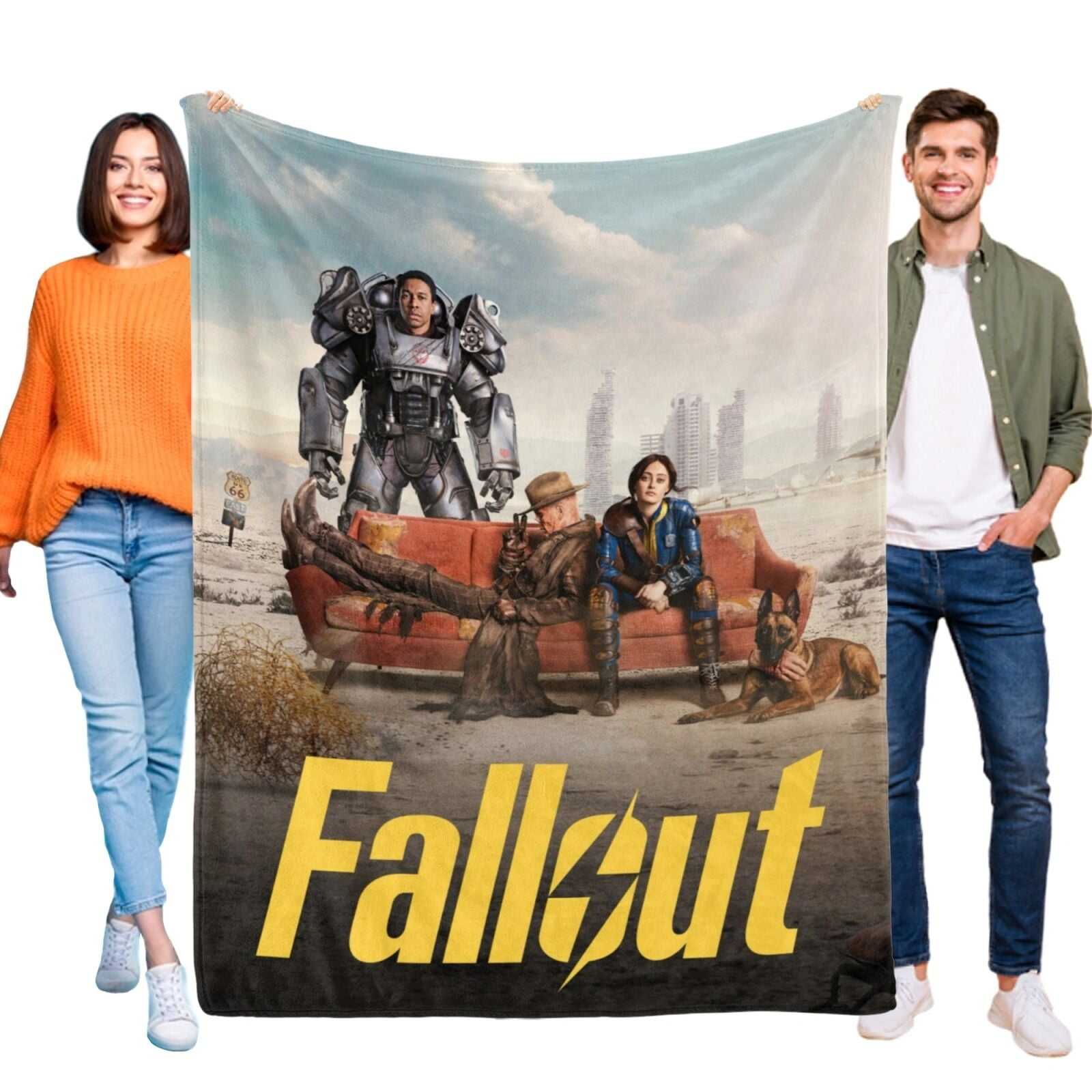 Fallout TV Show Blanket Flannel Soft Sofa Bed Throw For Sofa Couch ...