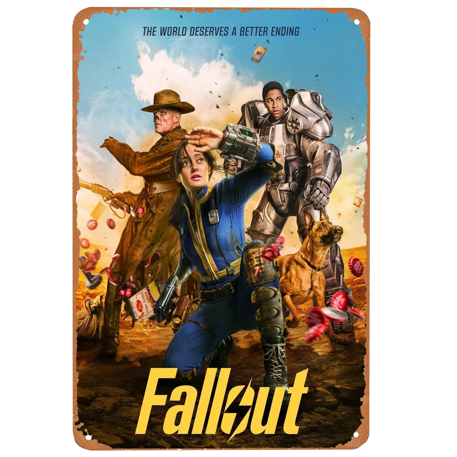 Fallout TV Show Poster Retro Vintage Metal Tin Sign Wall Decor For Bars ...
