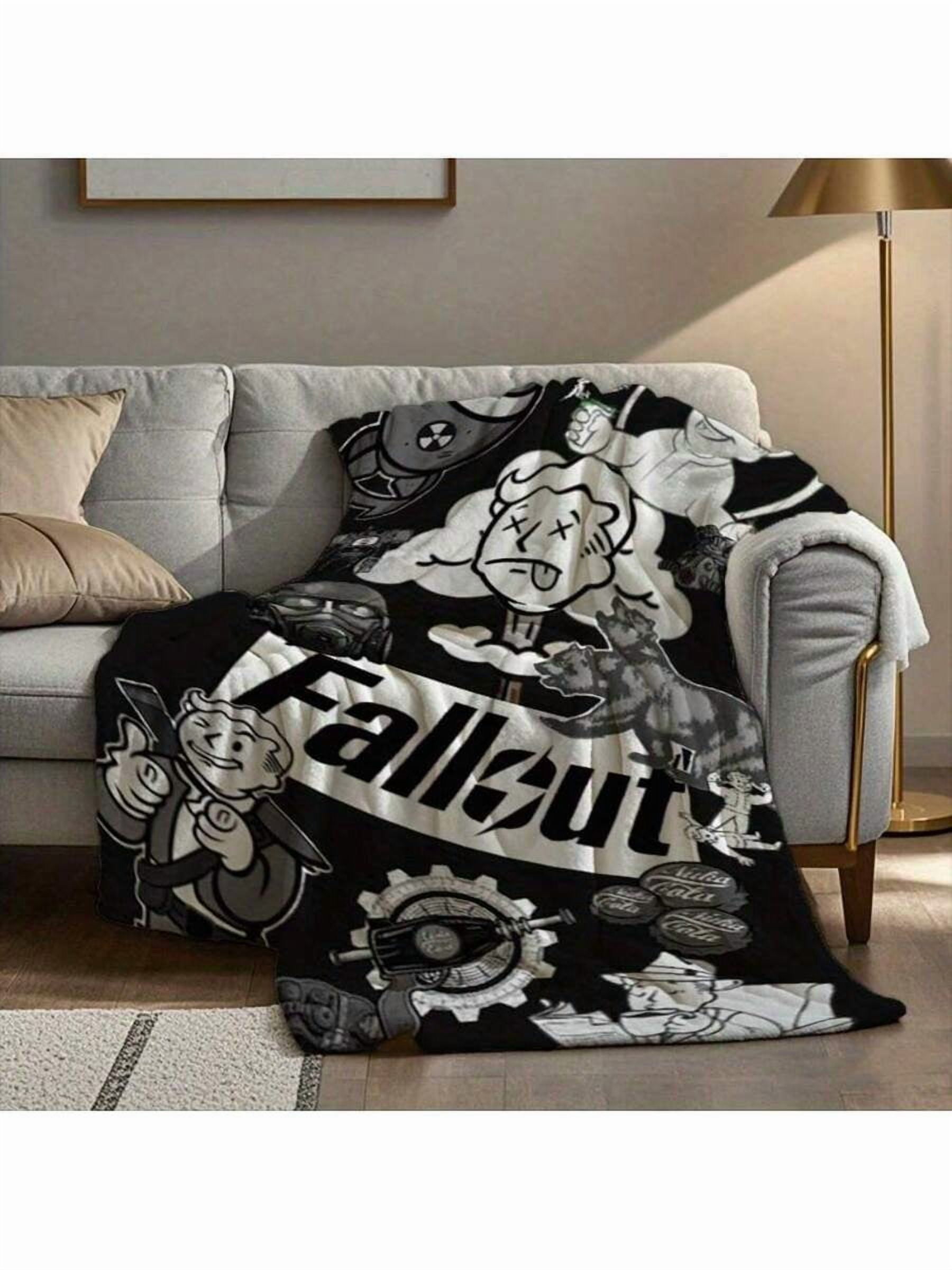 Fallout Themed Flannel Fleece Blanket Soft Warm Cozy Printed Throw For ...