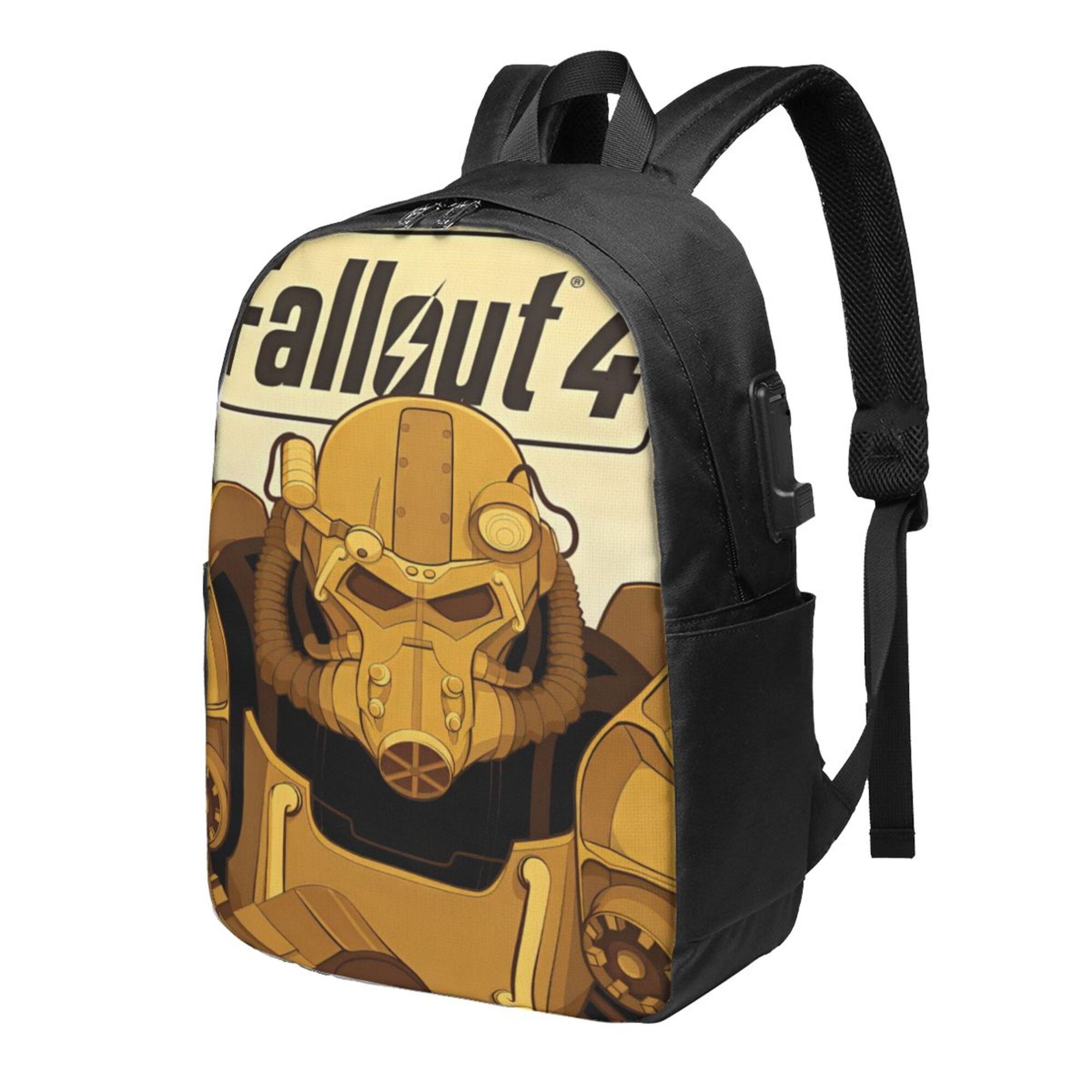 Fallout Travel Laptop Backpack 17 Inch Backpack with USB Charger Port ...