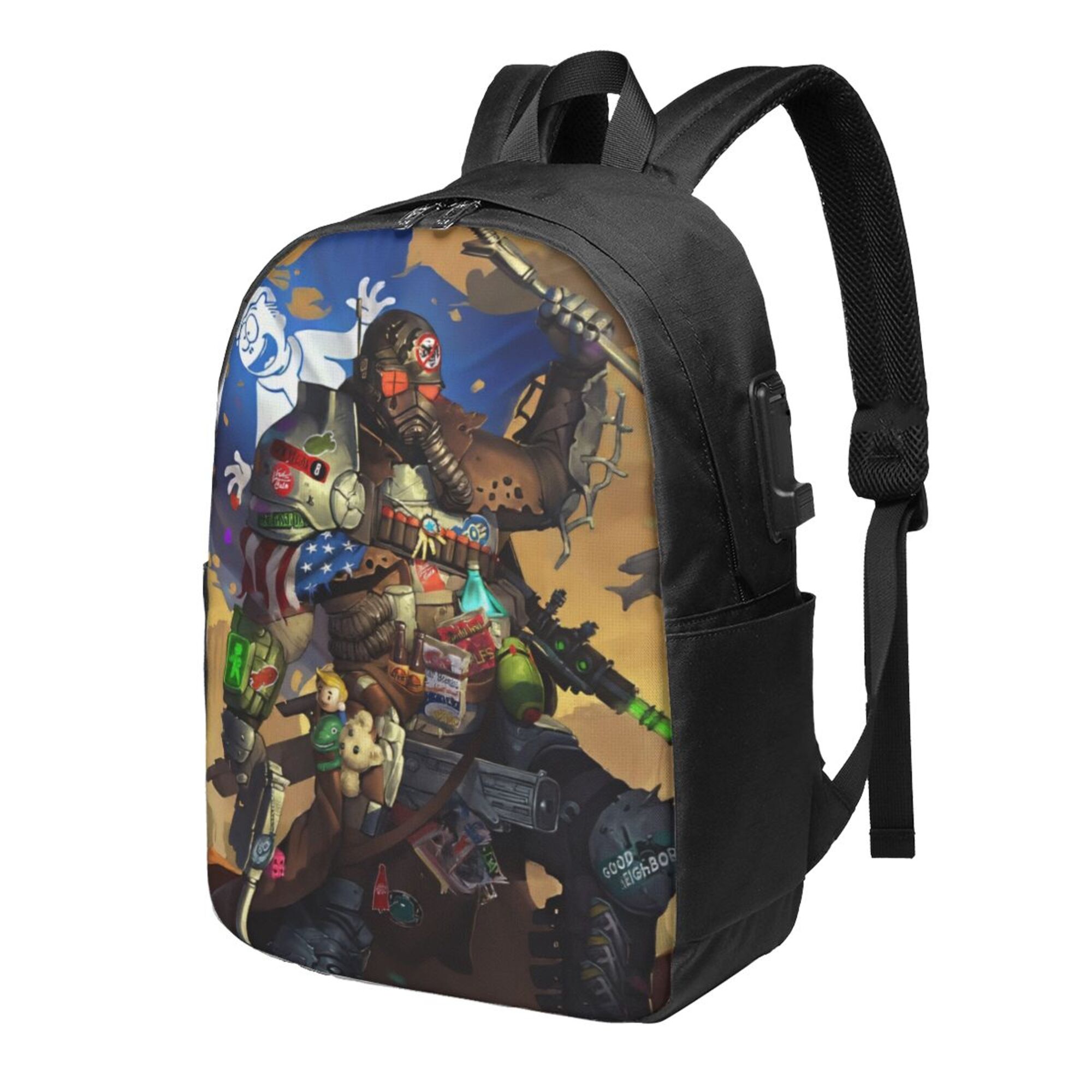 Fallout Travel Laptop Backpack for Adult Kids, 17 Inch Student Backpack ...
