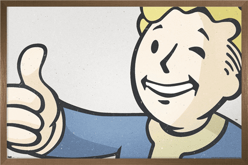 Fallout - Vault Boy - Thumbs Up Close-Up Wall Poster, 14.725" x 22.375 ...