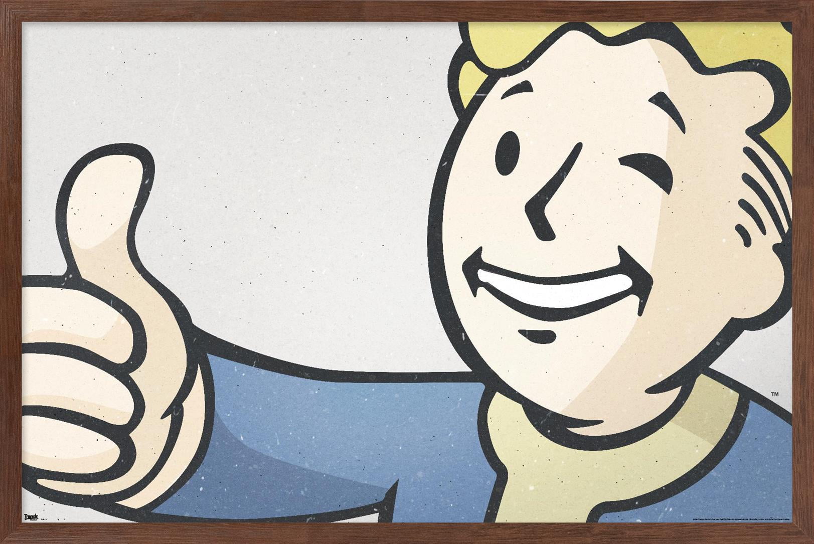 Fallout - Vault Boy - Thumbs Up Close-Up Wall Poster, 22.375" x 34 ...