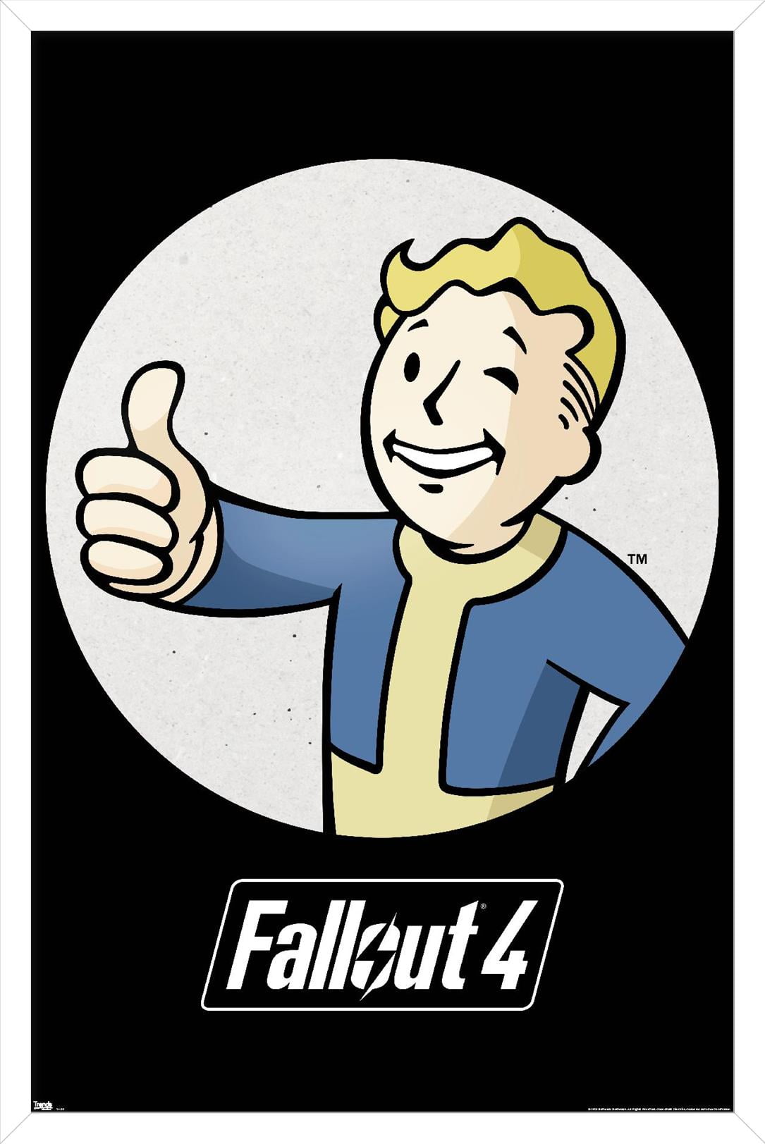 Fallout - Vault Boy - Thumbs Up Wall Poster, 22.375" x 34" Framed ...