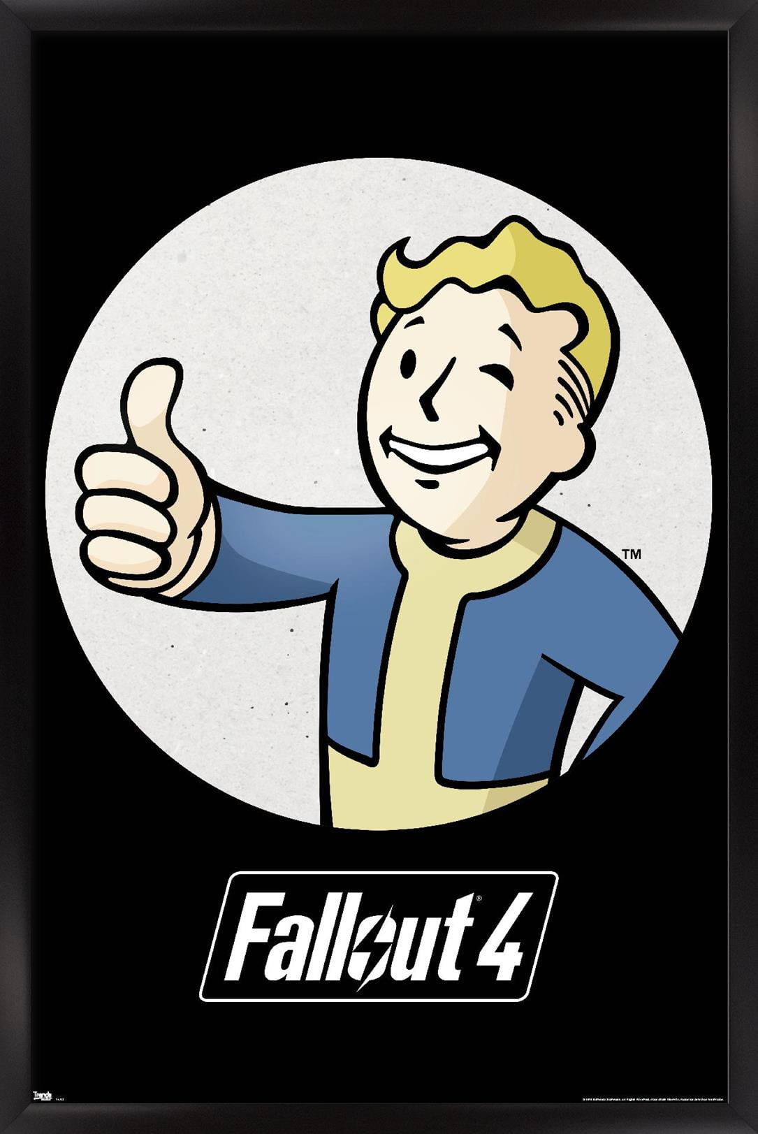 Fallout - Vault Boy - Thumbs Up Wall Poster, 22.375" x 34" Framed ...