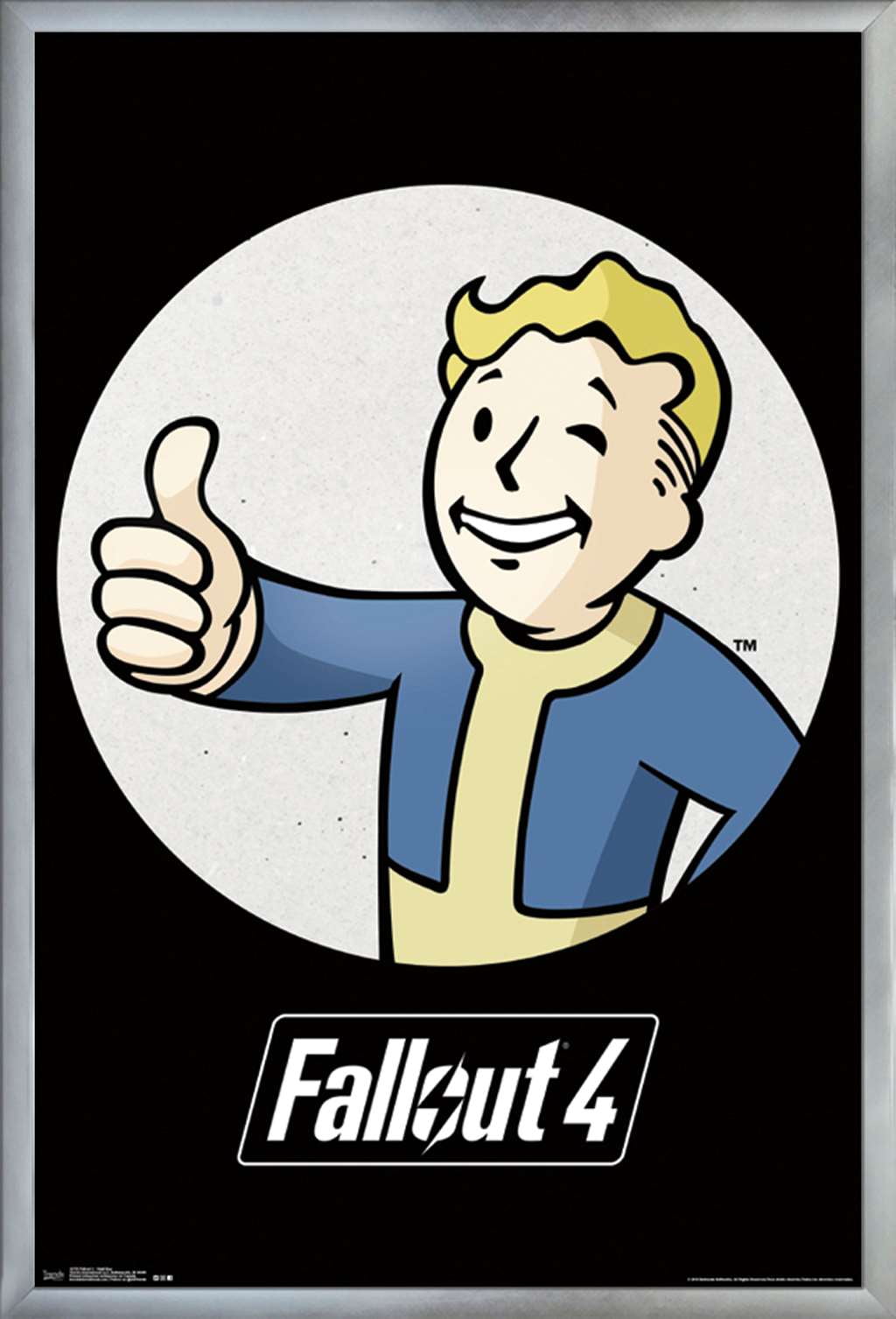 Fallout - Vault Boy - Thumbs Up Wall Poster, 22.375" x 34" Framed ...