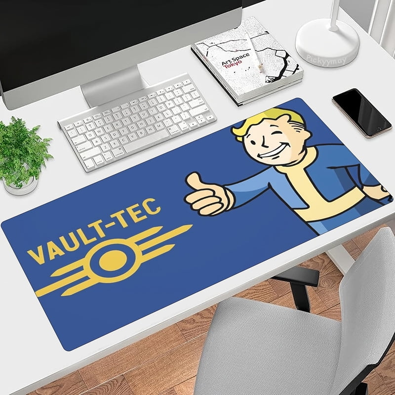 Fallout Wasteland Vault-Tec Large Gaming Mouse Pad - Ultra-Smooth Desk ...