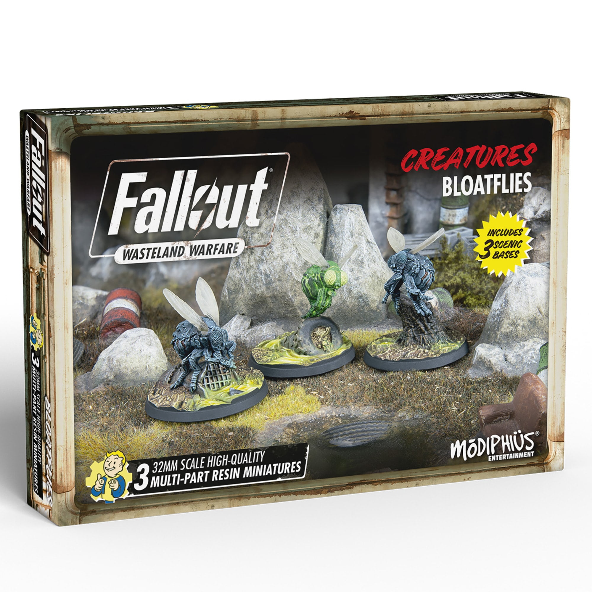 Fallout Wasteland Warfare: Creatures Bloatflies - 3 Miniatures, 32mm ...