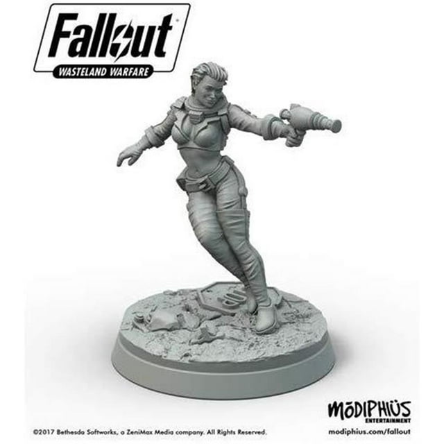 Fallout Wasteland Warfare Nuka Girl Unpainted Miniature Durable Plastic ...