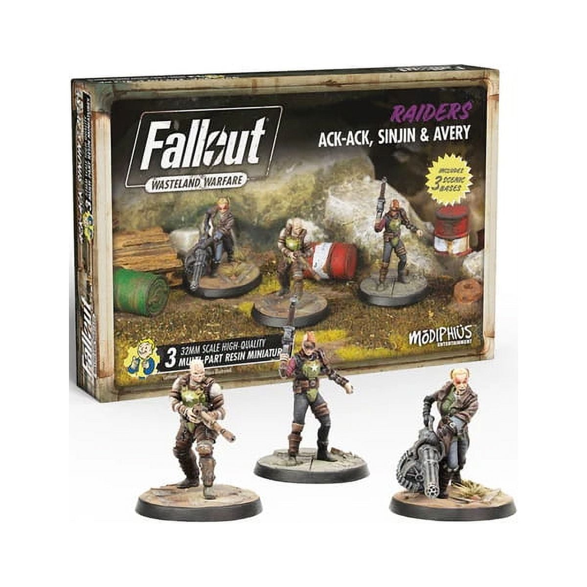 Fallout: Wasteland Warfare Raiders Ack-ack, Sinjin & Avery - Walmart.com