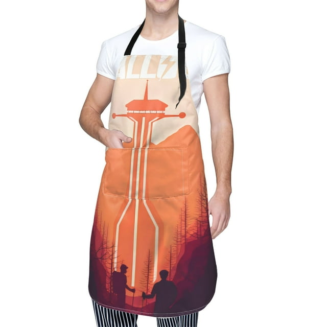 Fallout Waterproof Apron with 2 Pockets for Men Women, Adjustable Chef ...