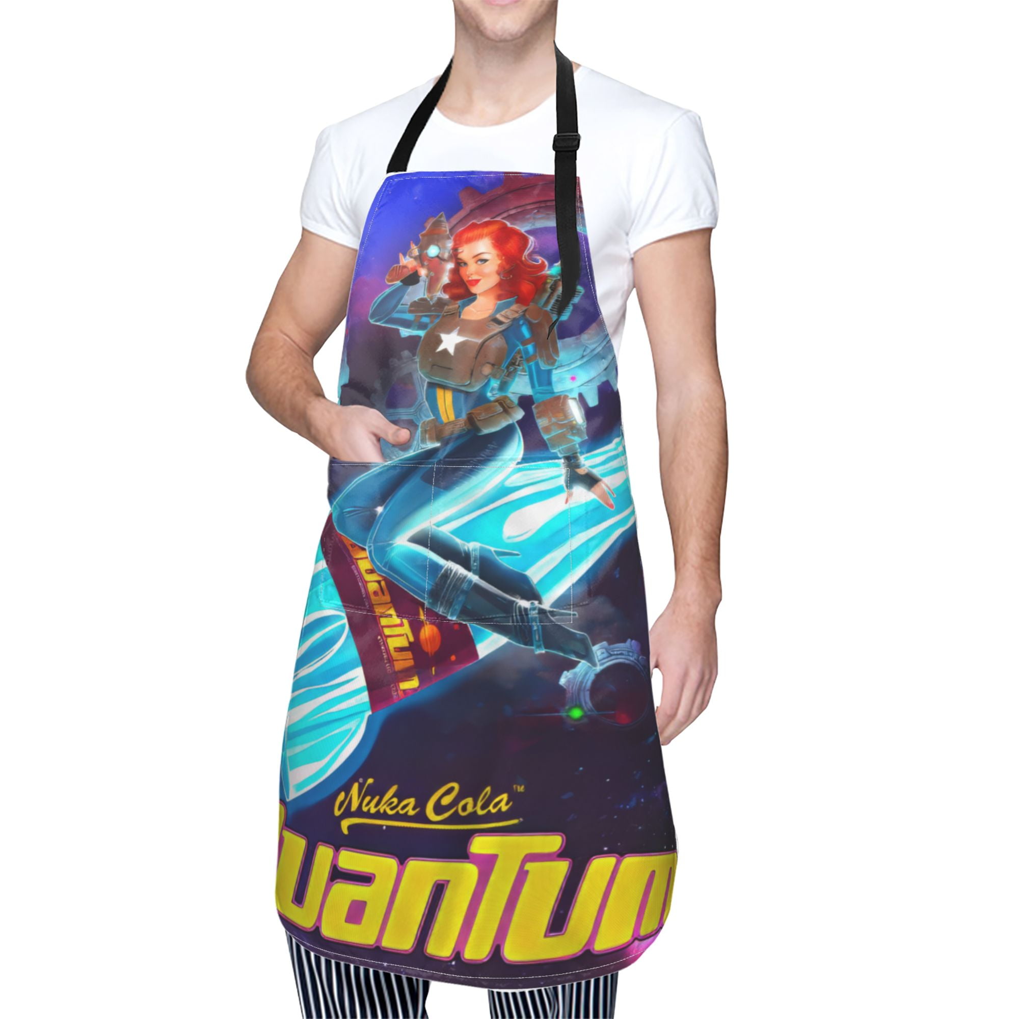 Fallout Waterproof Apron with 2 Pockets for Men Women, Adjustable Chef ...