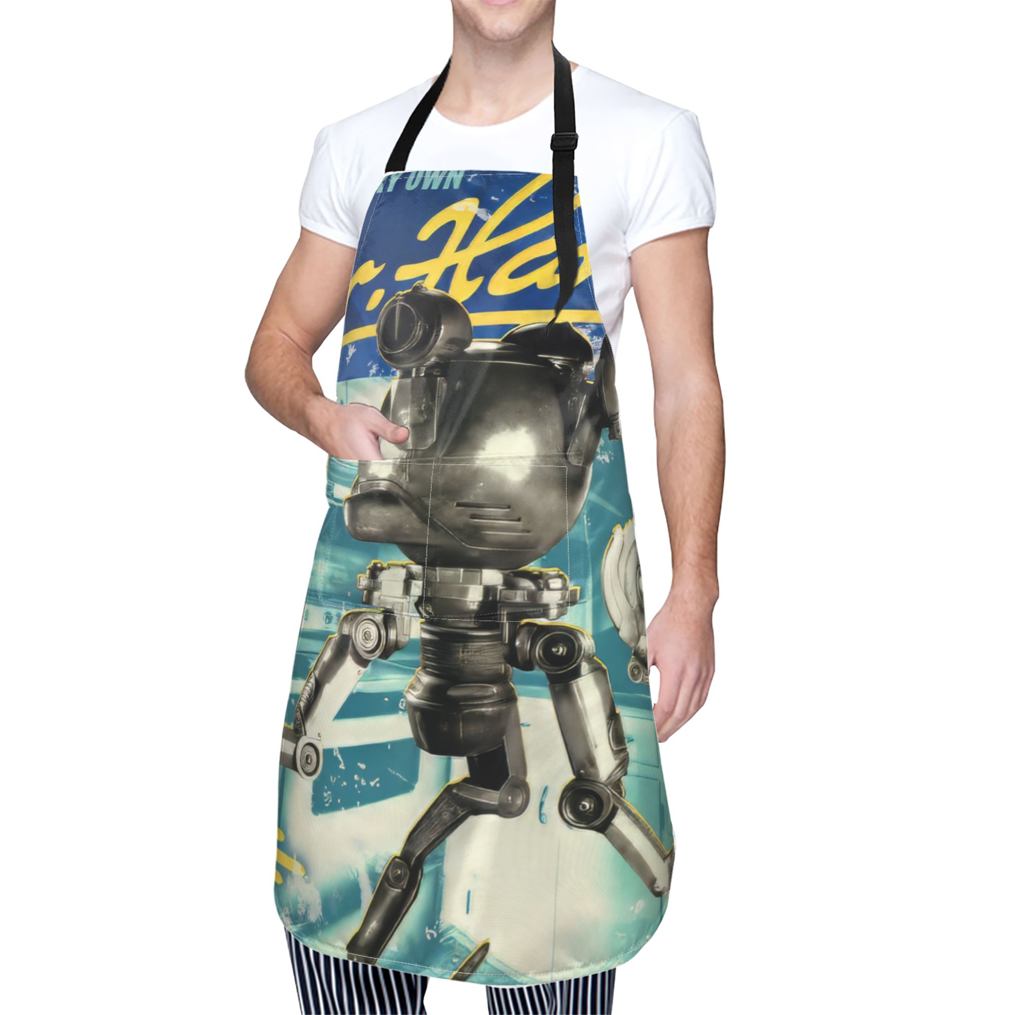 Fallout Waterproof Apron with 2 Pockets for Men Women, Adjustable Chef ...