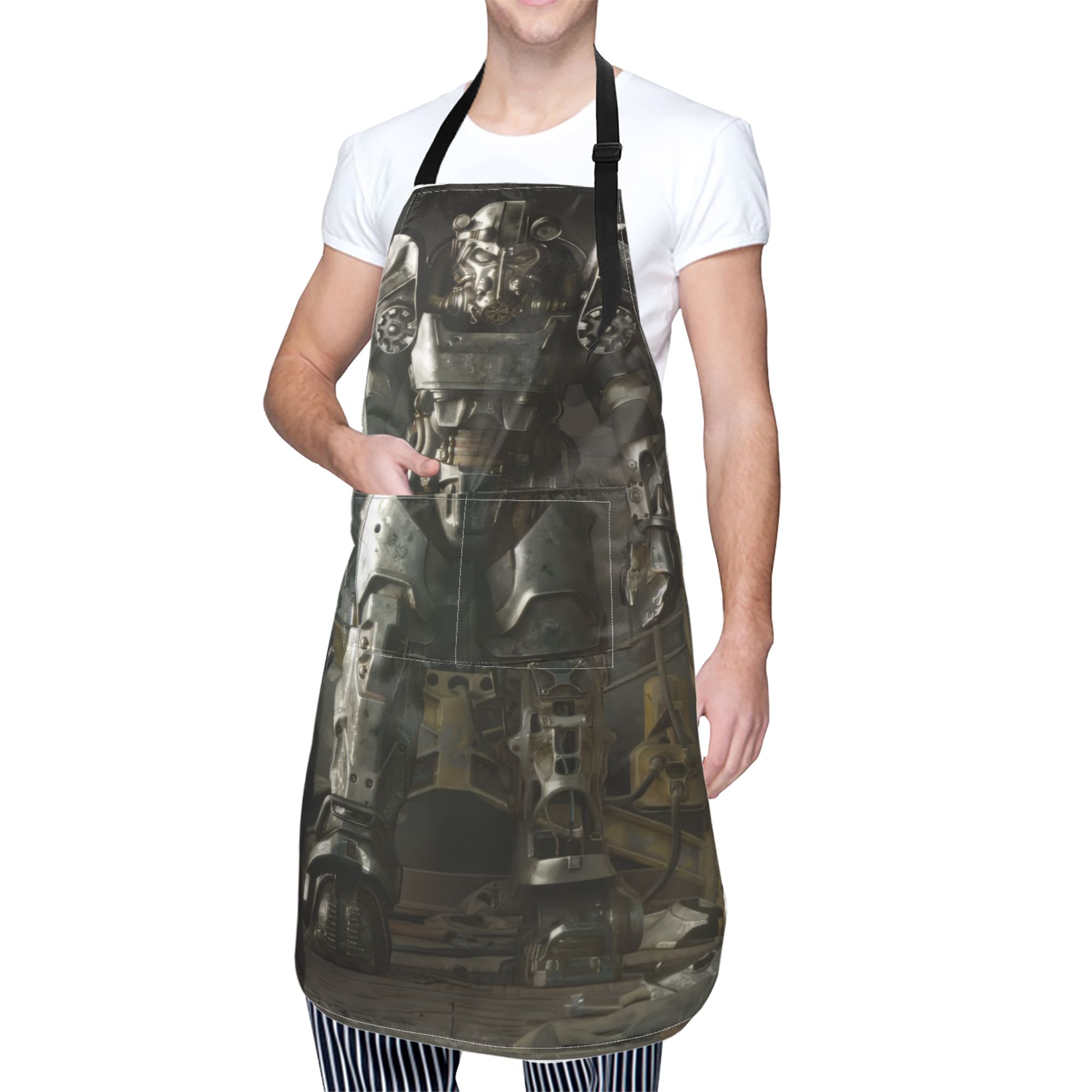 Fallout Waterproof Apron with 2 Pockets for Men Women, Adjustable Chef ...