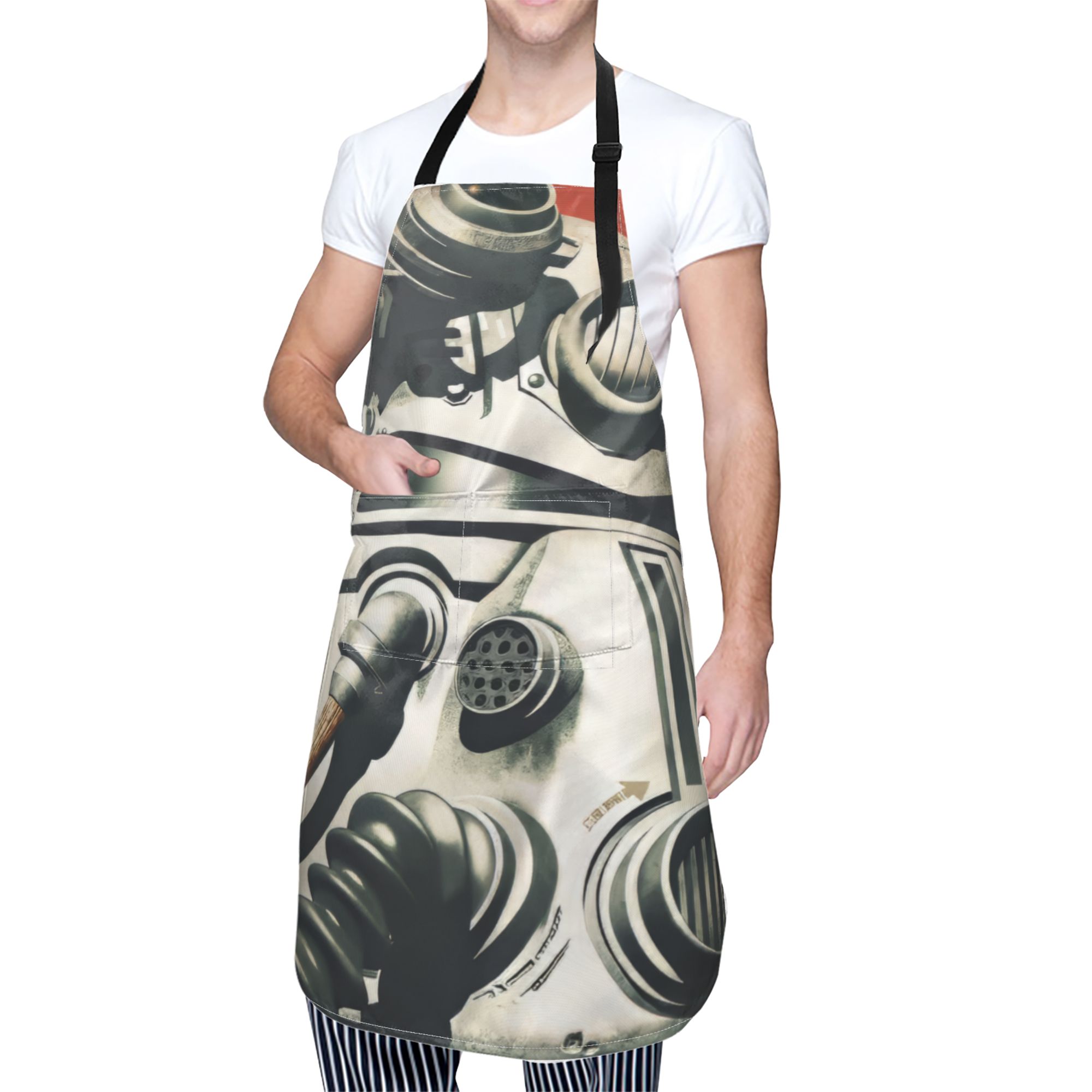 Fallout Waterproof Apron with 2 Pockets for Men Women, Adjustable Chef ...