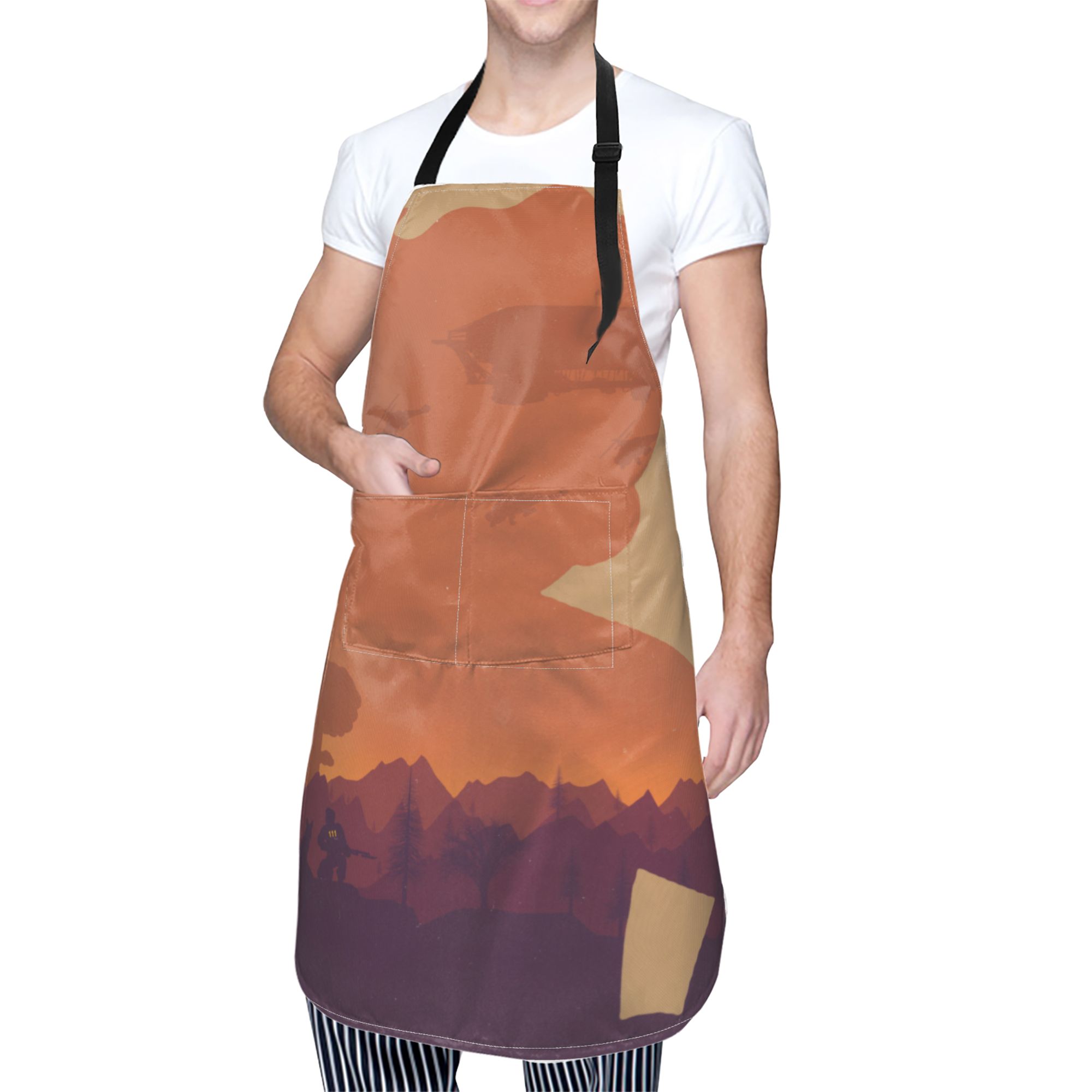 Fallout Waterproof Apron with 2 Pockets for Men Women, Adjustable Chef ...