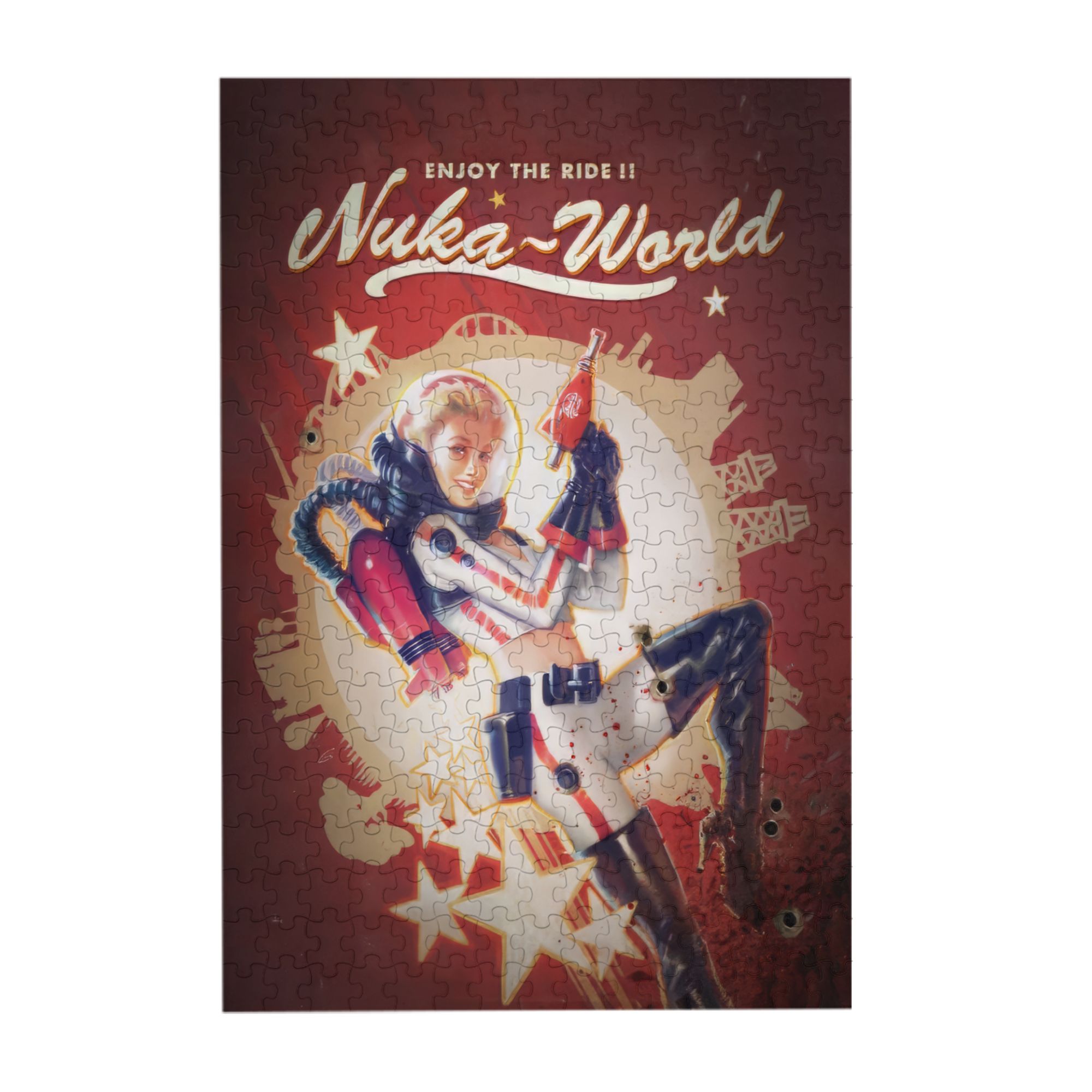 Fallout Wooden Puzzle 300 PCS in Plastic Box, DIY Jigsaw Puzzle for ...