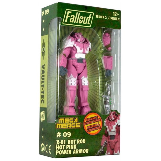 Fallout X-01 Collectable Action Toy - Hot Rod Hot Pink Power Armor ...