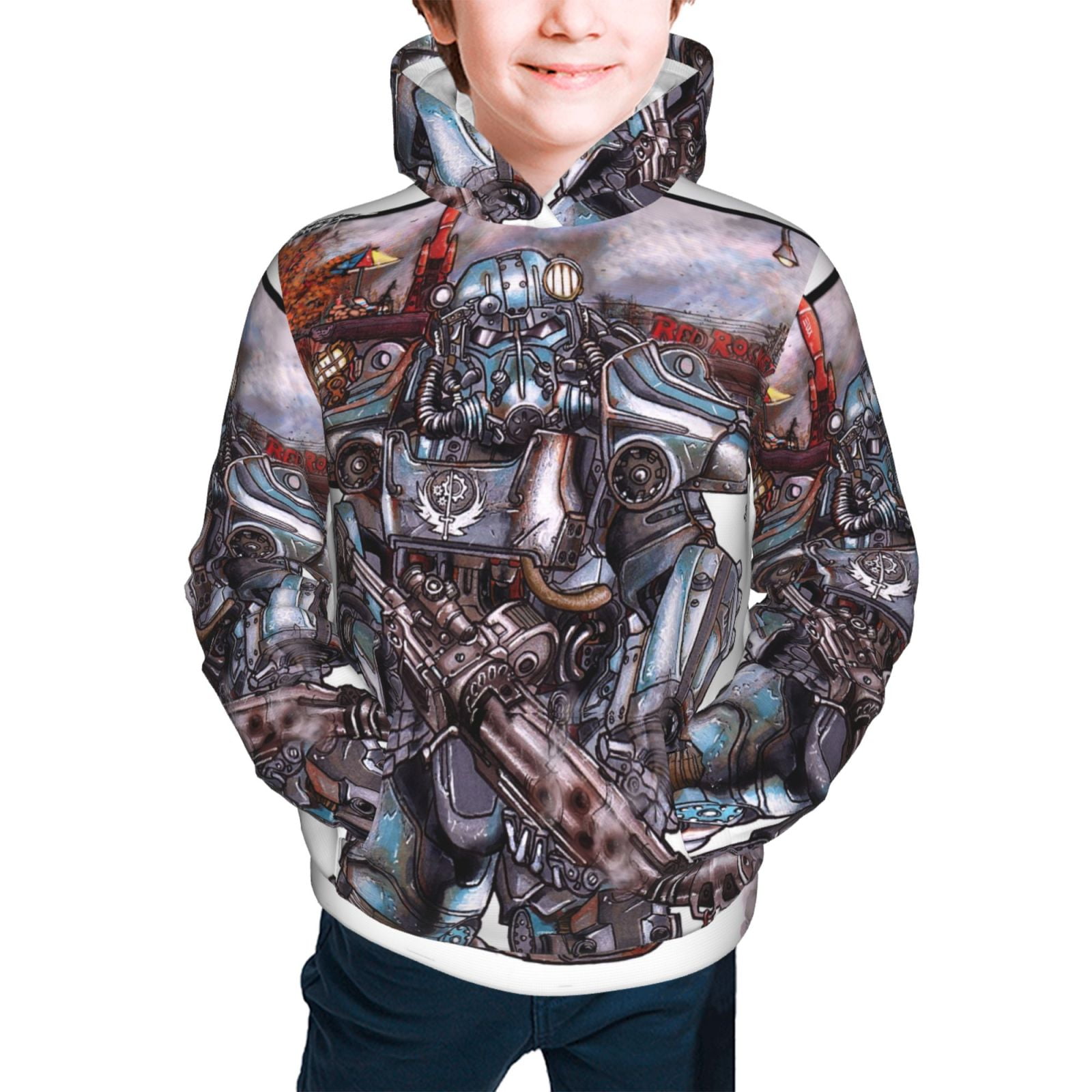 Fallout Youth Hoodie Graphic Colorful Cool Kids Hooded Sweatshirts ...