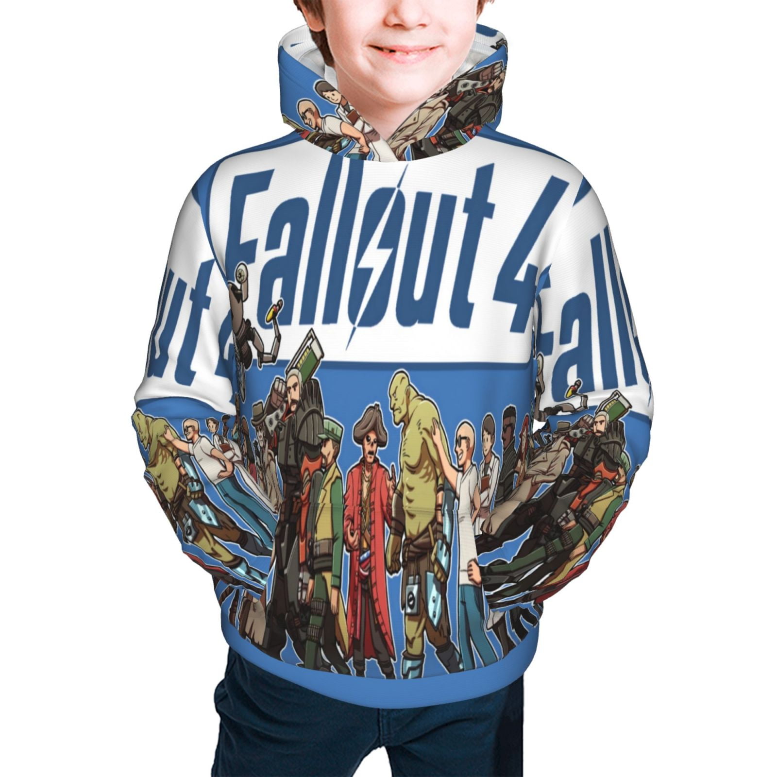 Fallout Youth Hoodie Graphic Colorful Cool Kids Hooded Sweatshirts ...