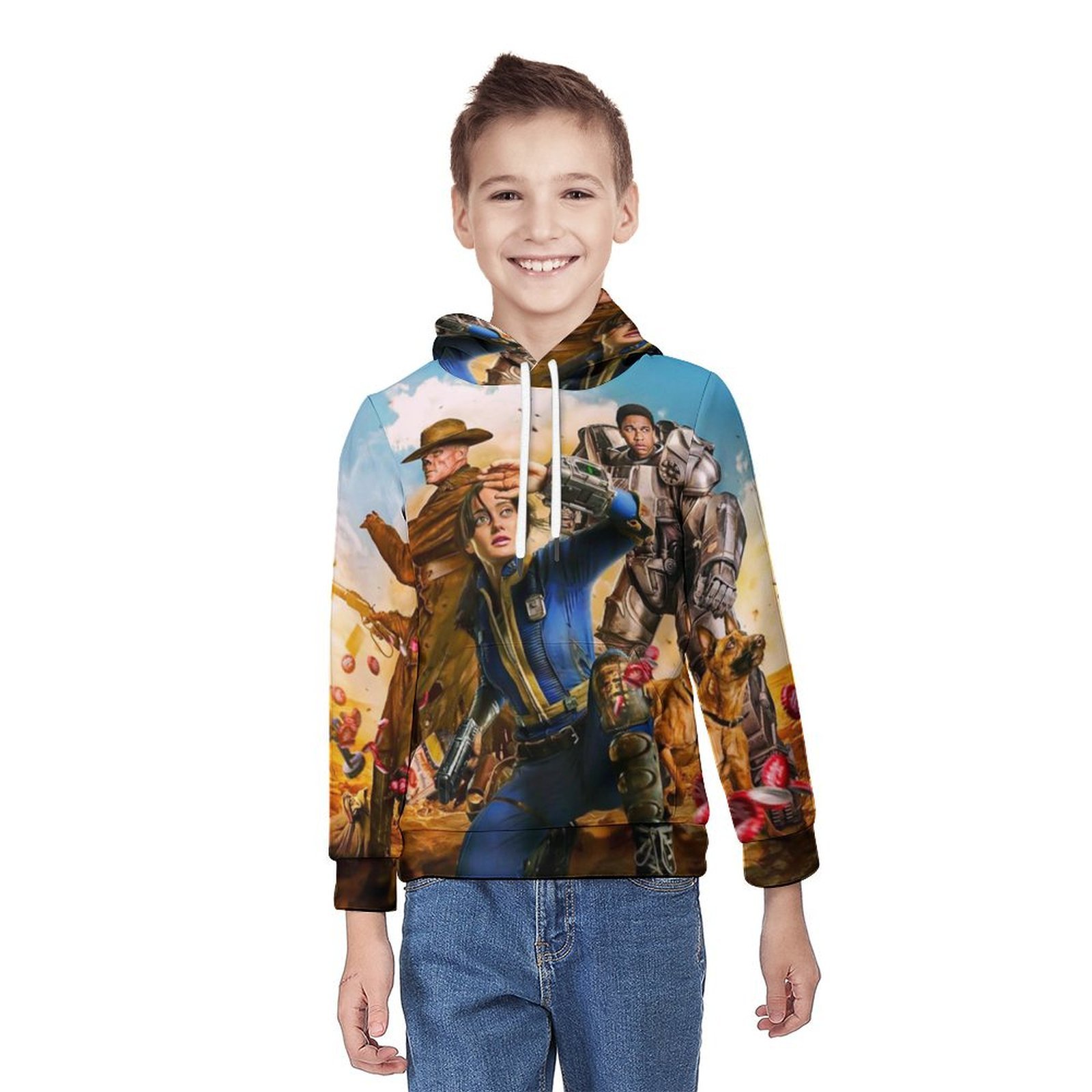 Fallout Youth Hoodies Boys Girls 3D Printed Sweatshirt Fall Winter ...