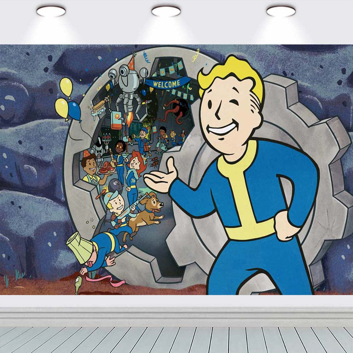 Fallout school Poster Backdrop Banner Party Supplies Birthday ...