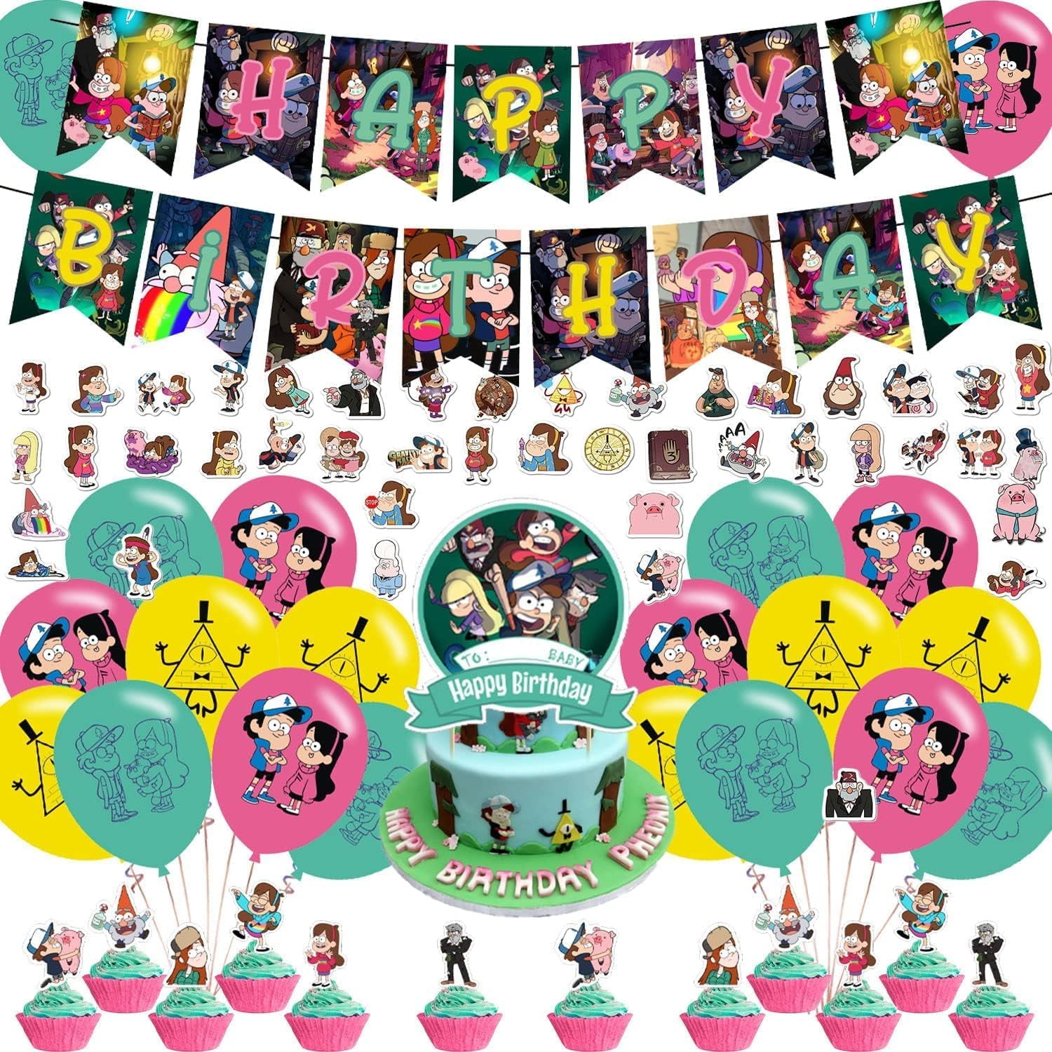 Falls of Gravity Party Decorations - Birthday Party Supplies - 12 ...